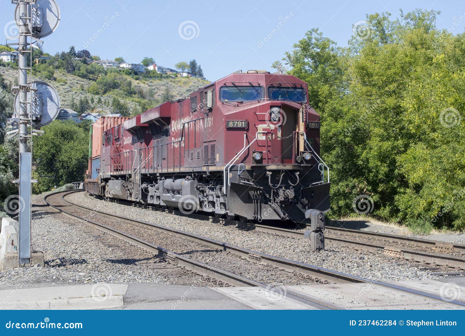 Canadian Pacific Railway Engine Editorial Stock Image - Image of train ...