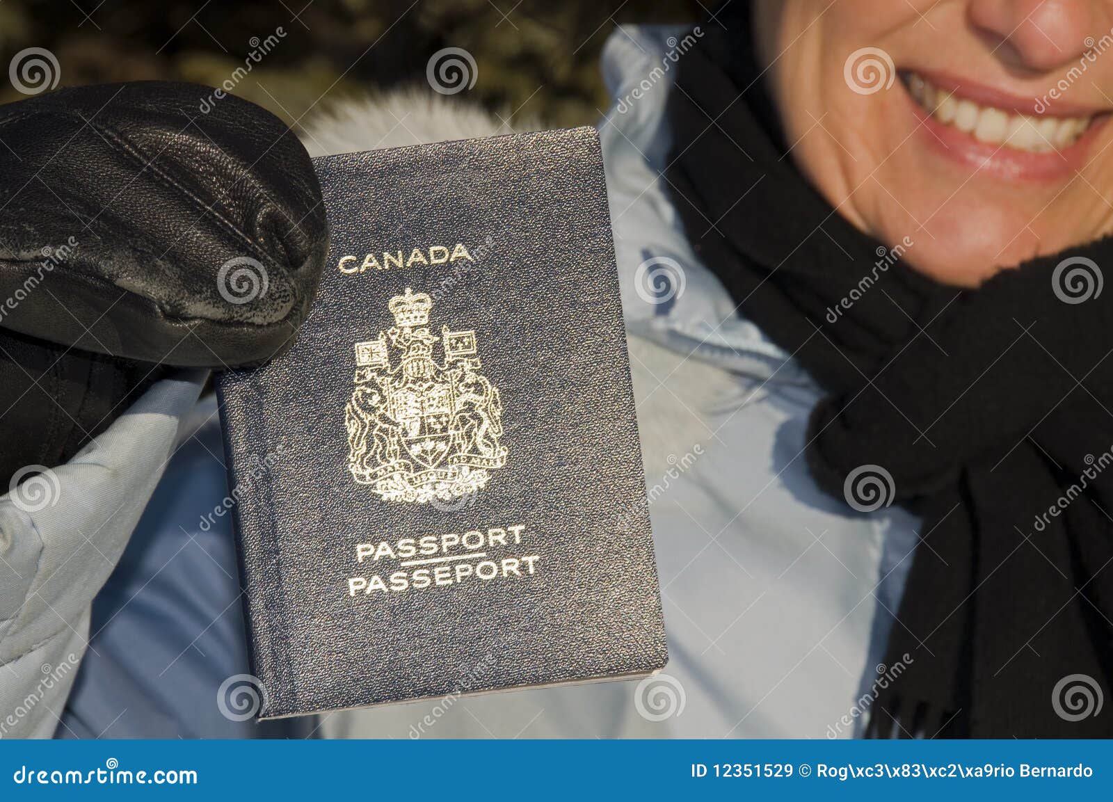 Canadian passport stock image. Image of documents, smile - 12351529