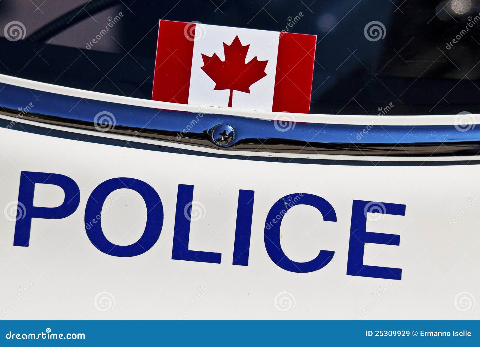 Canadian Police Inscription Stock Image - Image of force, america: 25309929
