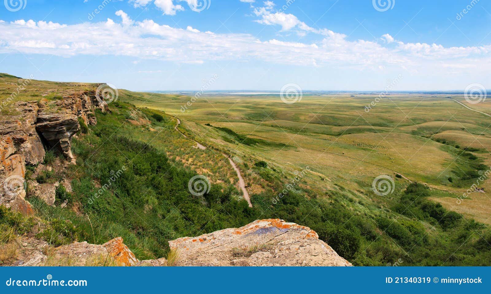 Canadian Prairie in Southern Alberta, Canada Stock Image - Image of ...