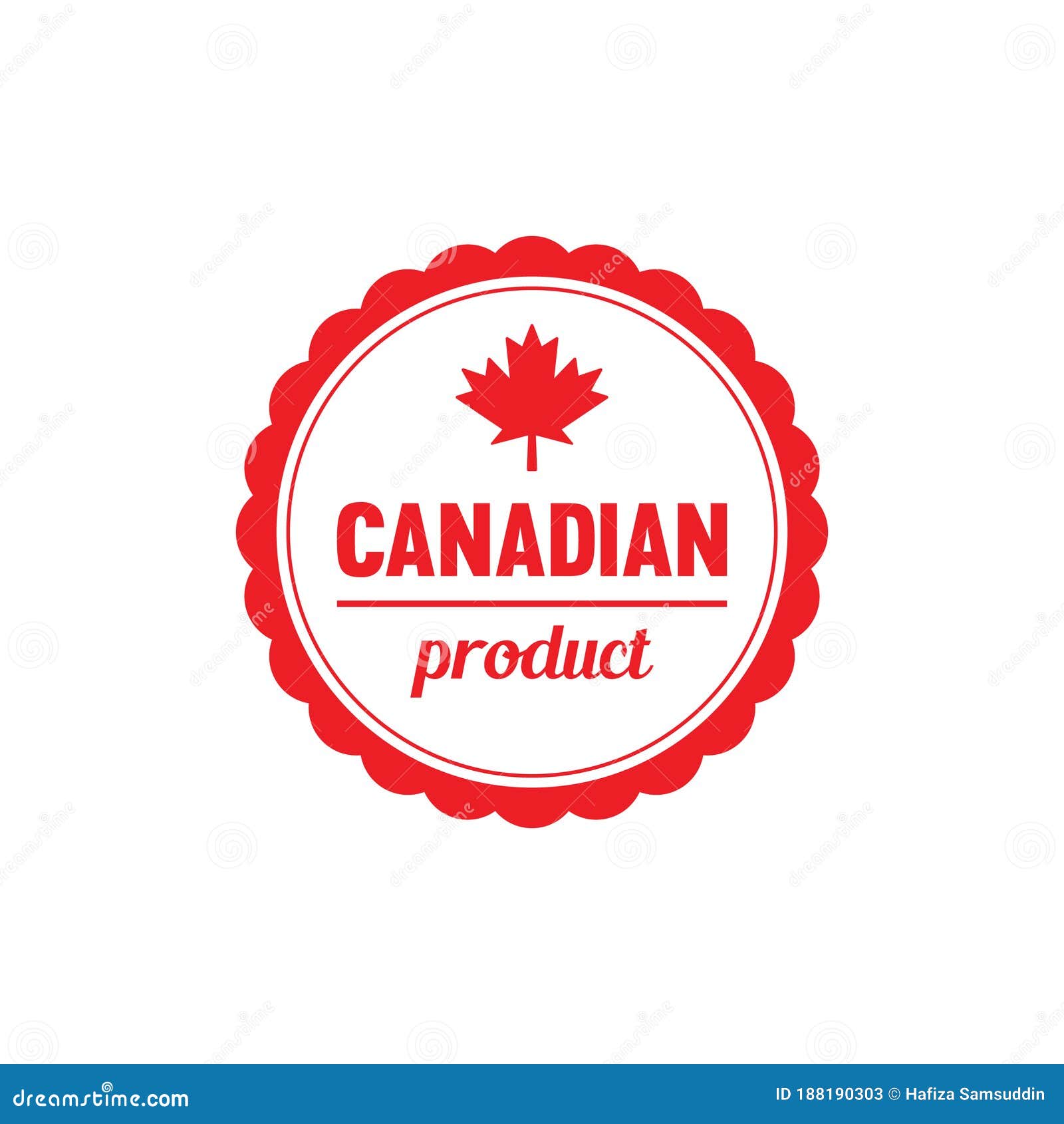 Canadian Product Label. Vector Illustration Decorative Design Stock ...