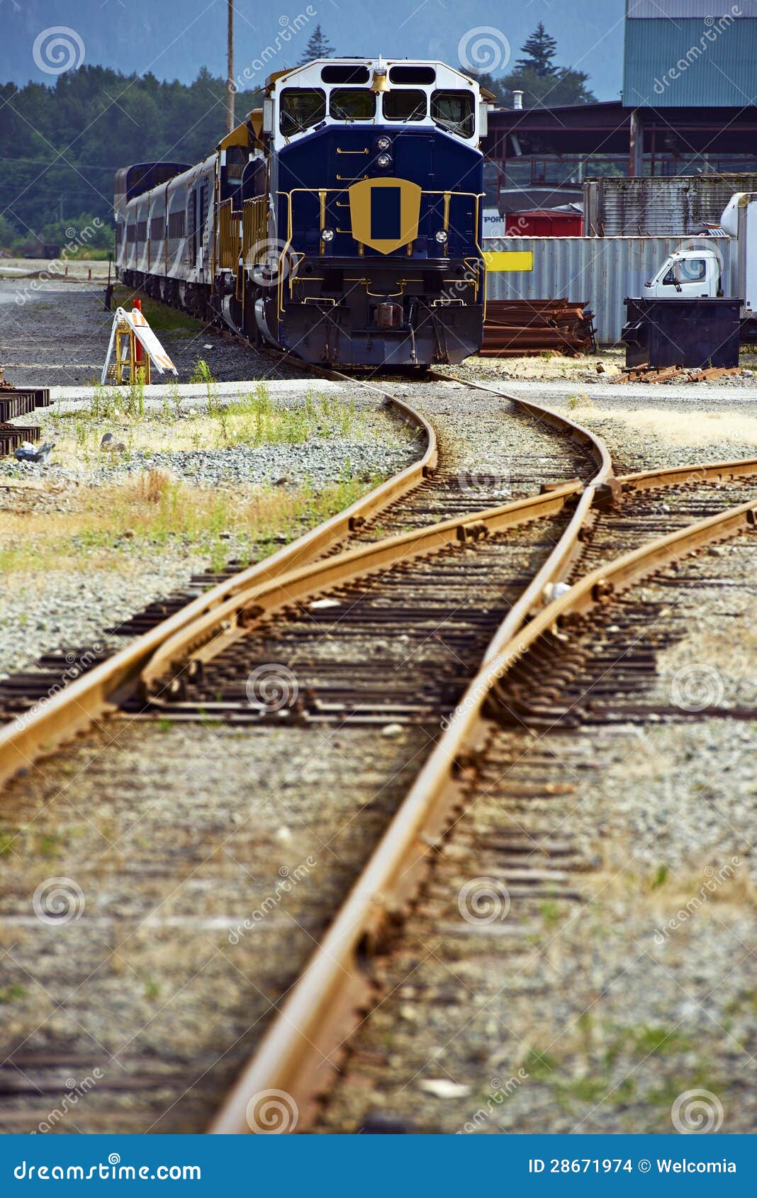 Canadian Railroad Theme stock photo. Image of tracks - 28671974