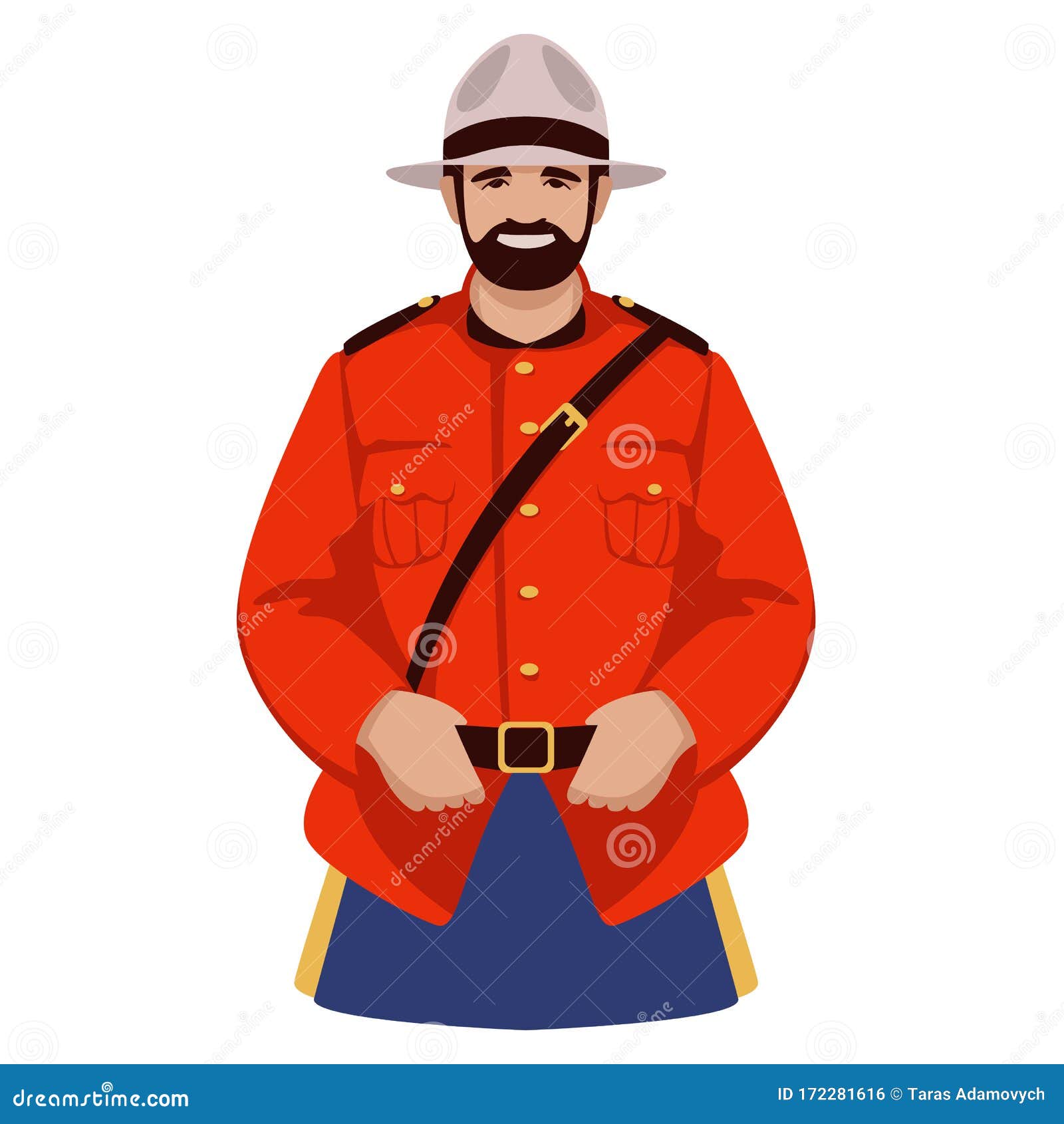 Canadian Ranger ,vector Illustration, Front View Stock Vector ...