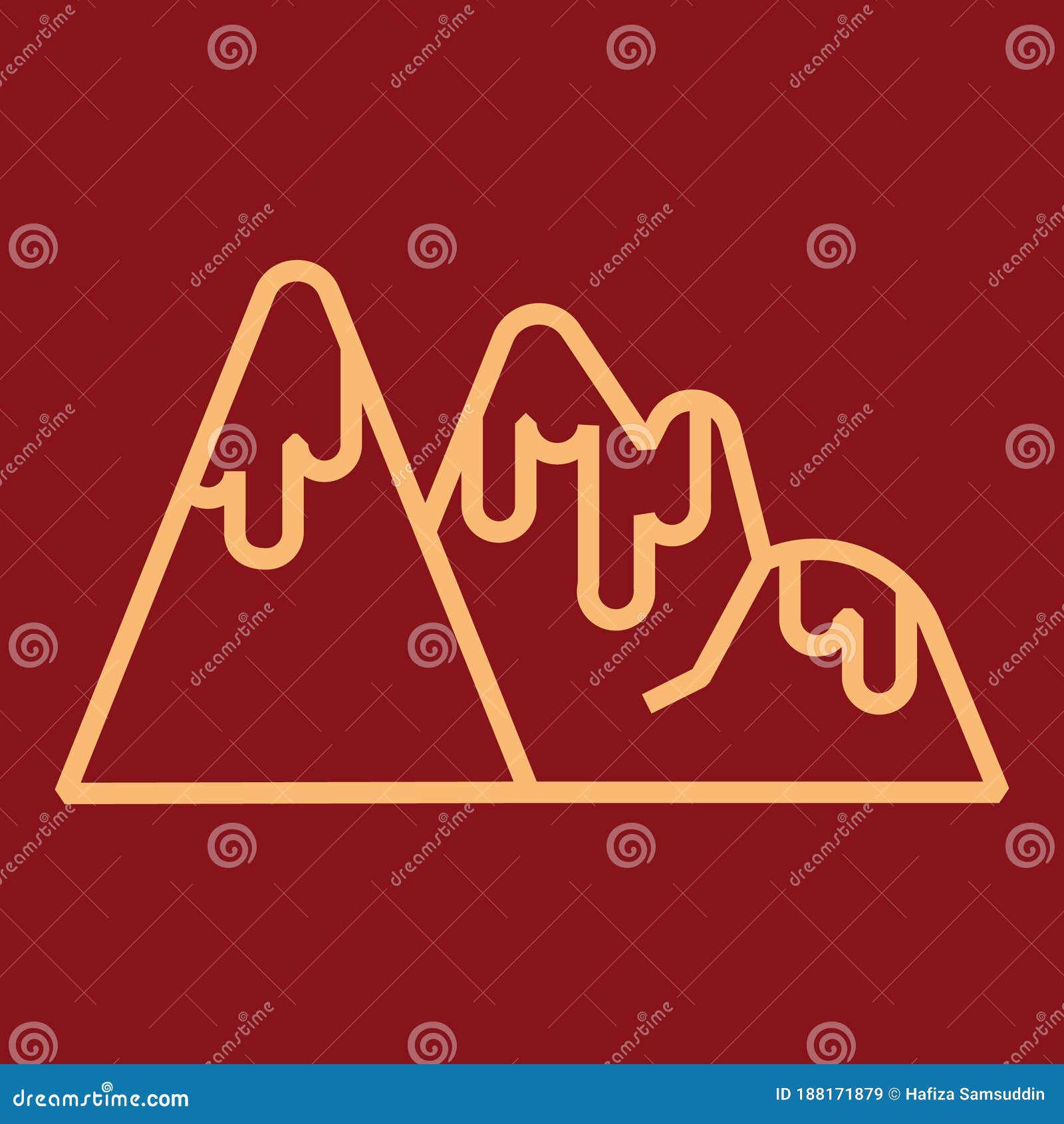 Canadian Rockies. Vector Illustration Decorative Design Stock Vector ...