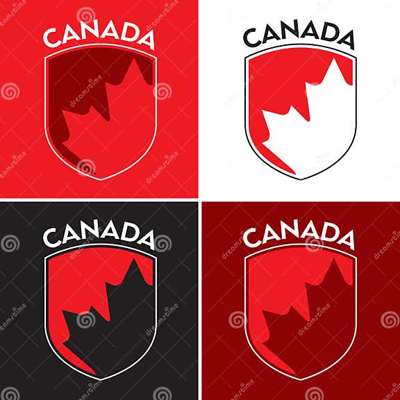 Canadian Shield stock vector. Illustration of flag, pride - 91757883