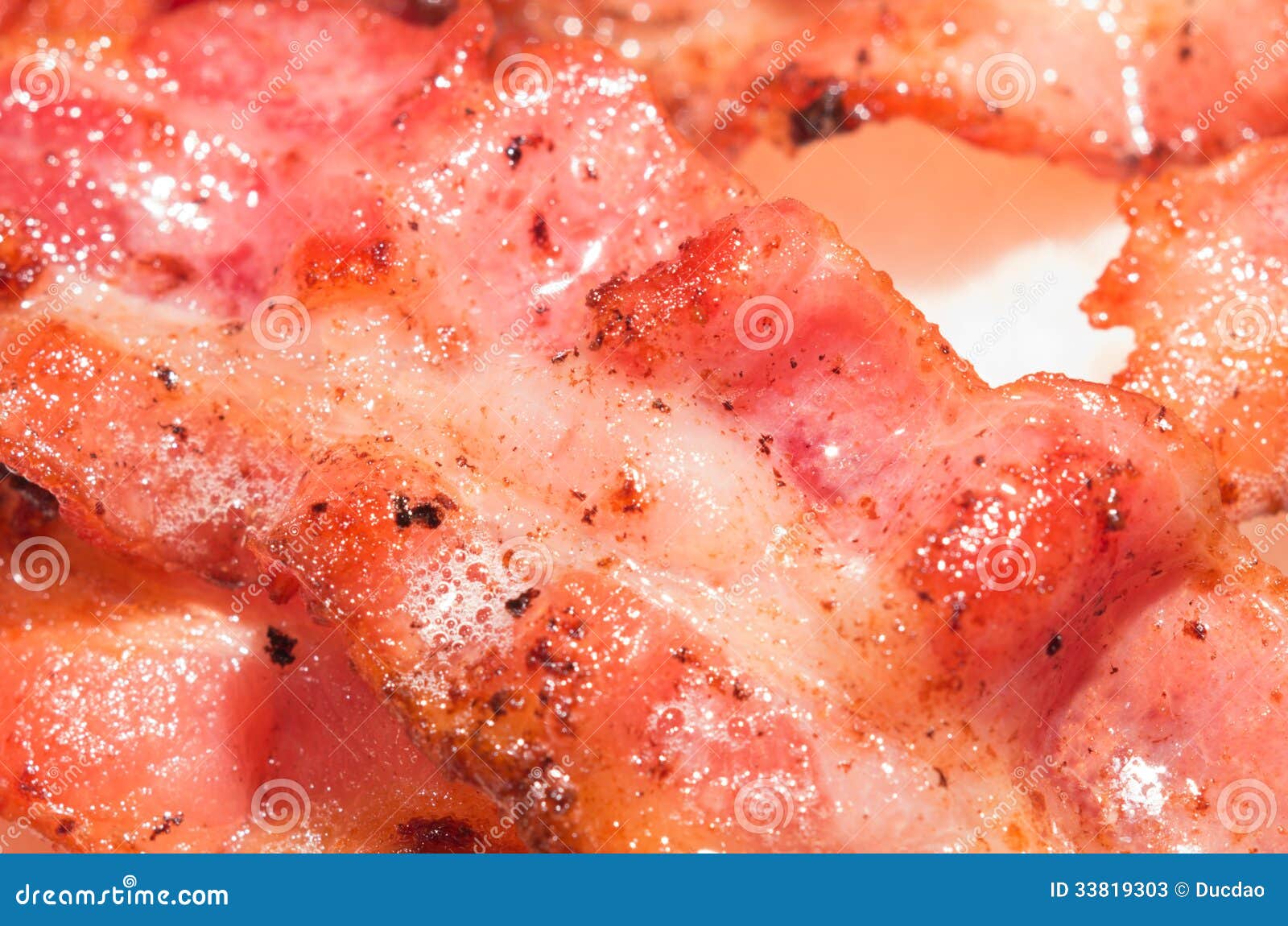 Canadian Smoked Bacon Cooked Stock Image - Image of canadian, bacon ...