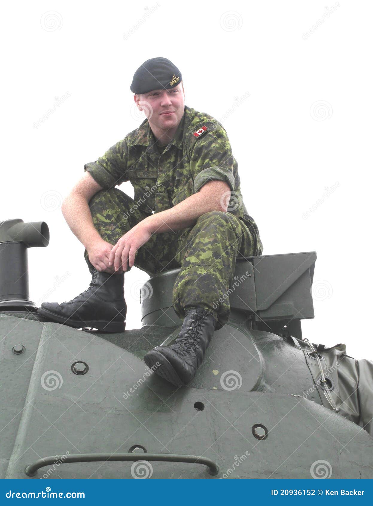 Canadian Soldier editorial photography. Image of sitting - 20936152