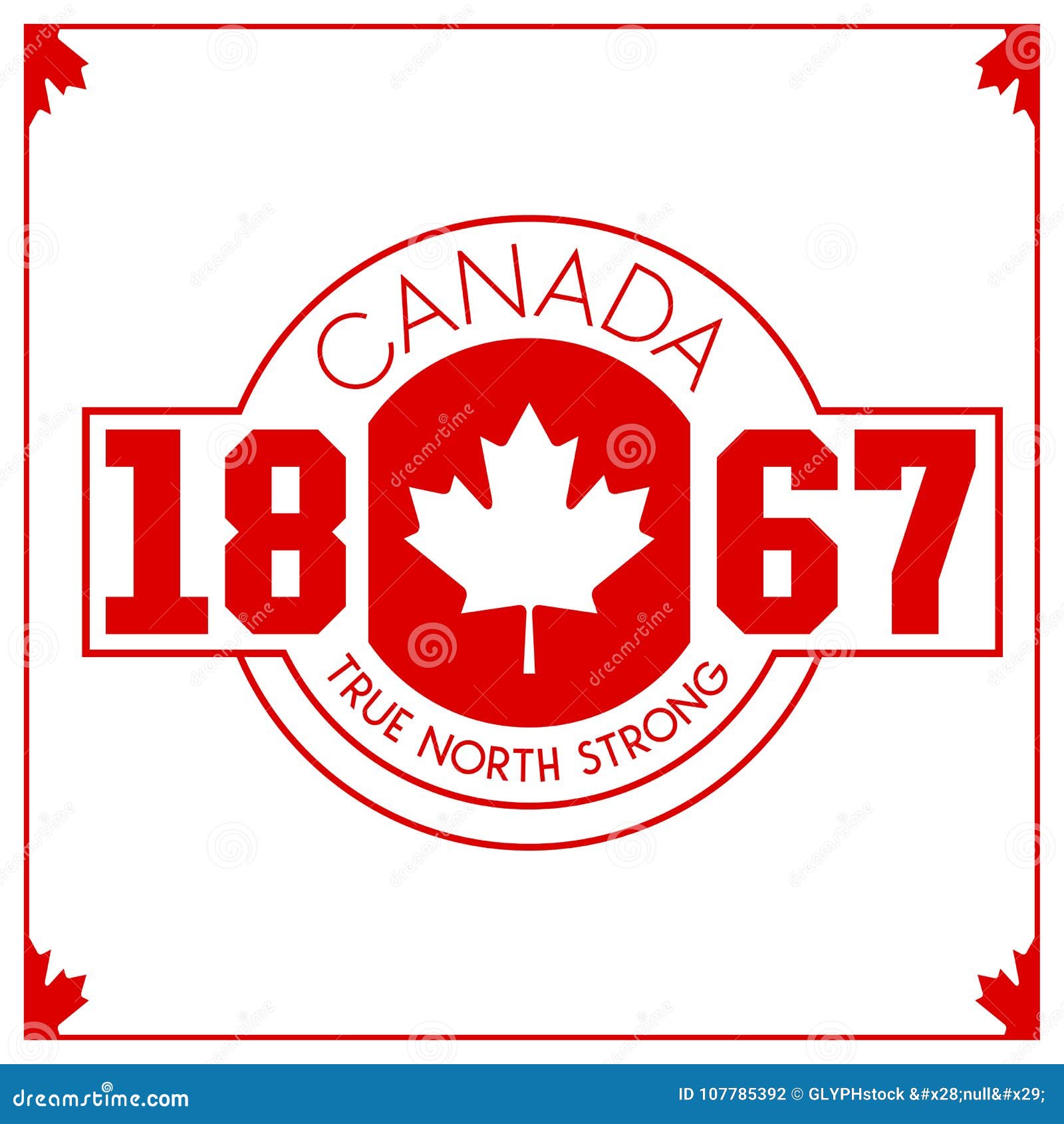 Canadian Vector Crest stock vector. Illustration of emblem - 107785392