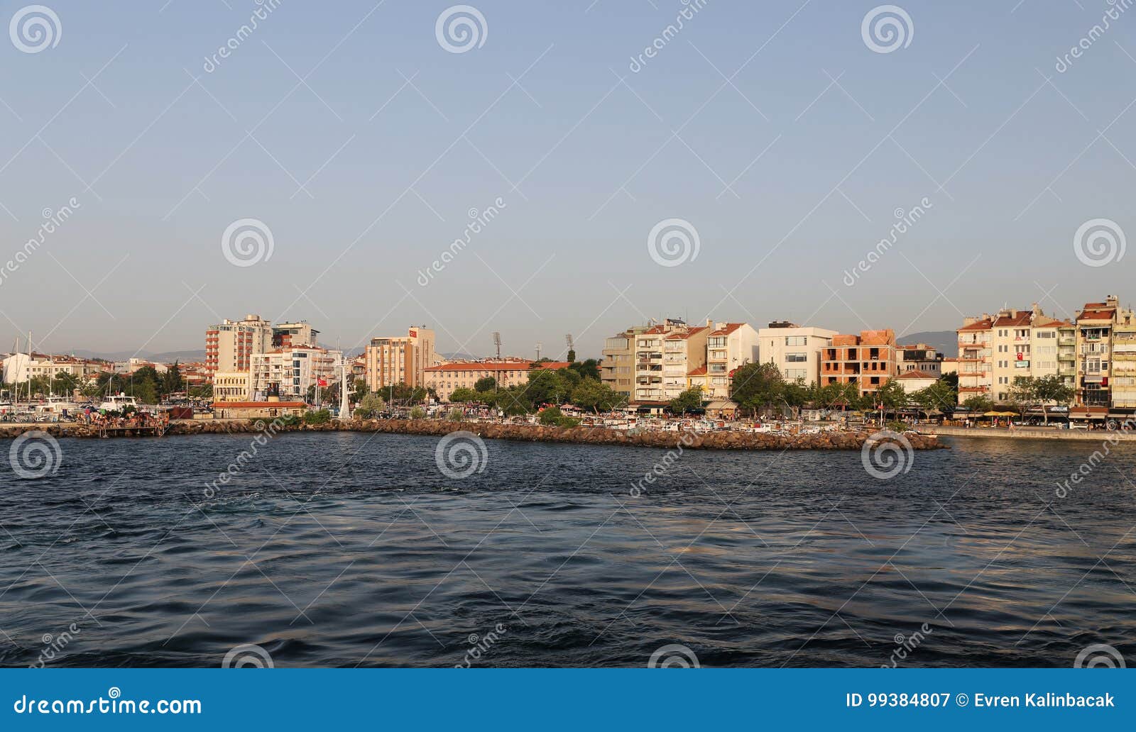 Canakkale City in Turkey stock image. Image of urban - 99384807