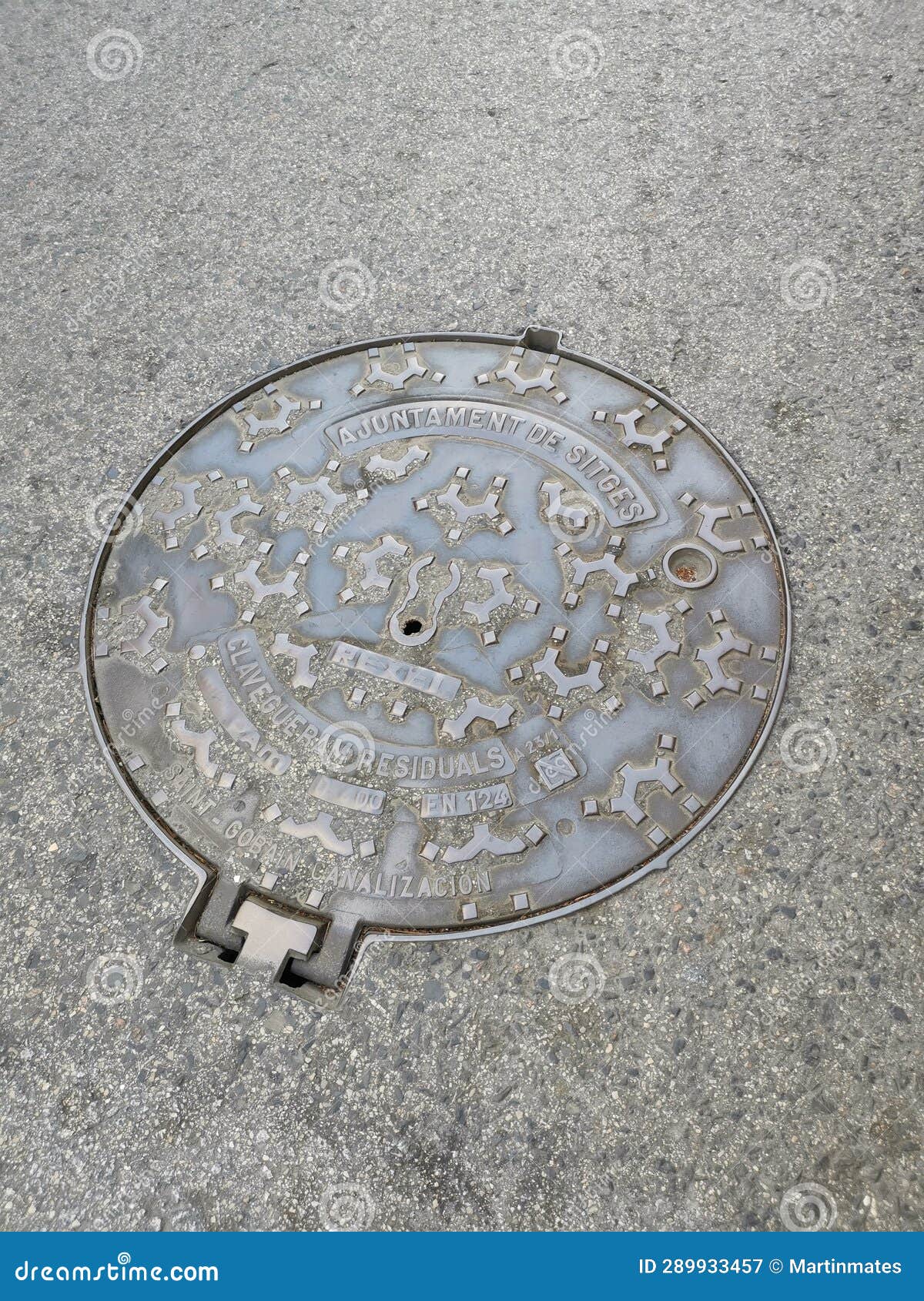 The Canal Access Cover with a Town Sign Stock Image - Image of sign ...