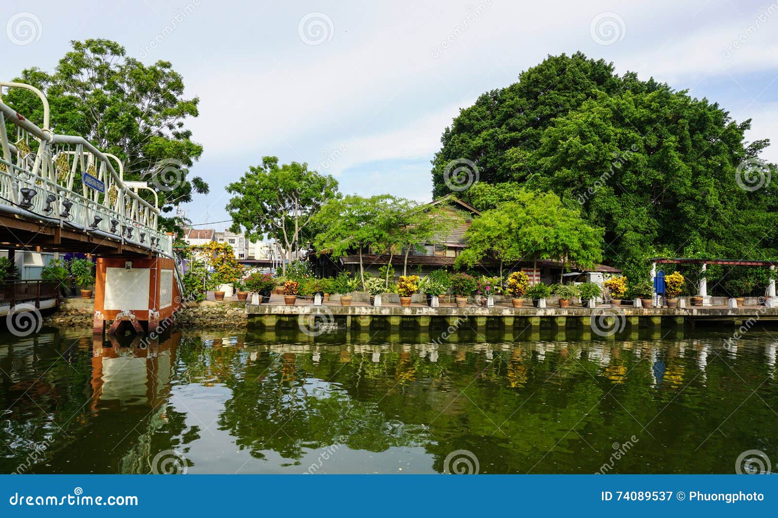 Canal with the Bridge in Melaka, Malaysia Editorial Photography - Image ...