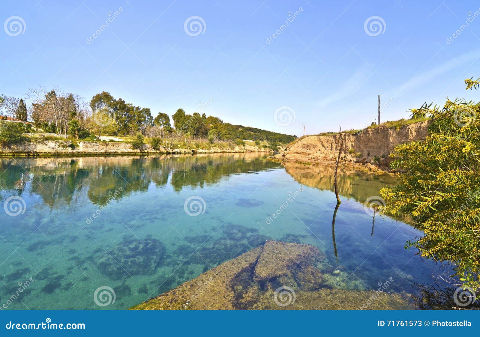 Canal De Corinto - Istmo Grecia De Corinto Imagen de archivo - Imagen ...