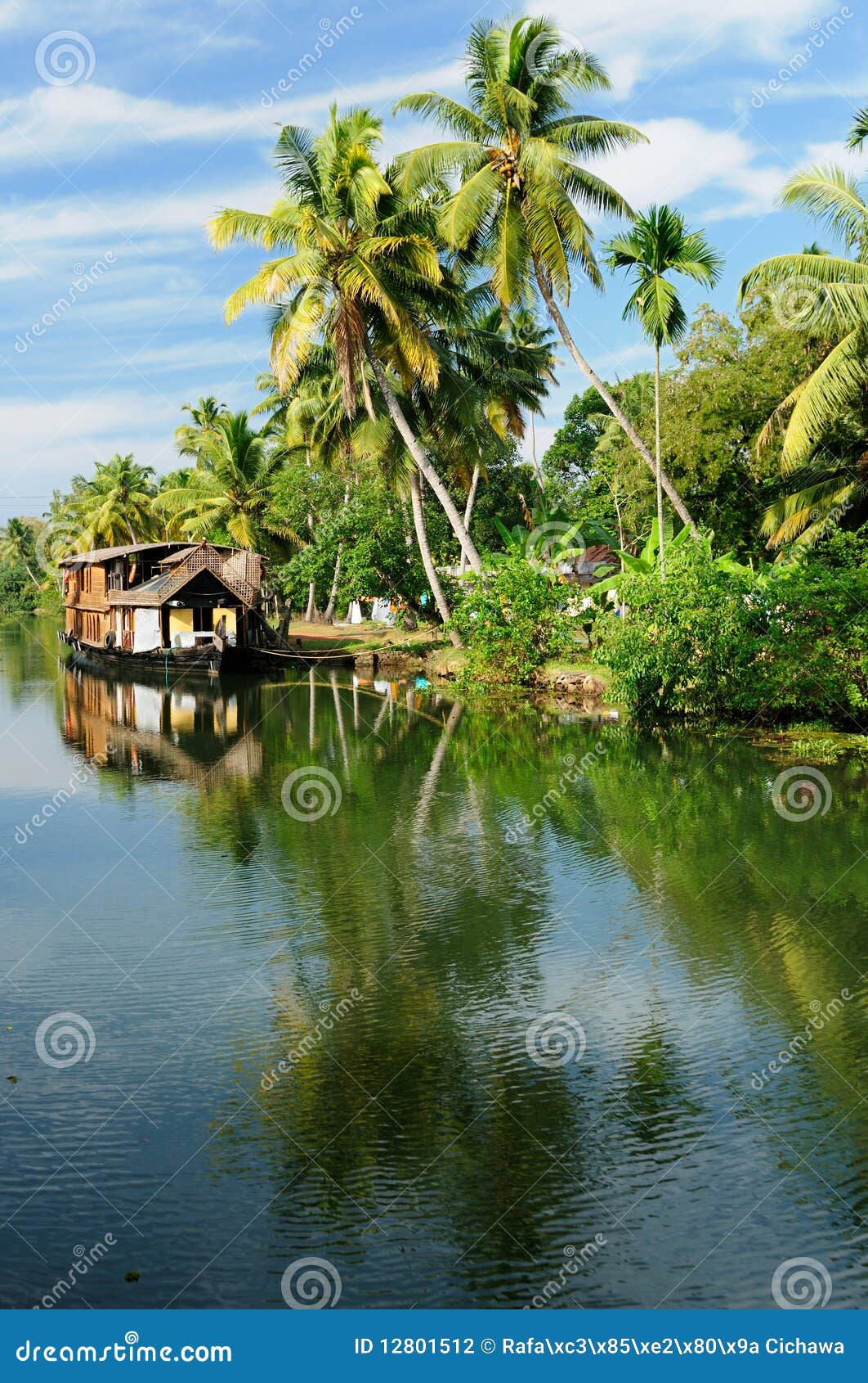 Canal De L'Inde - Du Kerala Photo stock - Image du seul, asie: 12801512