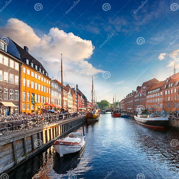 Canal in Denmark, AI Generated Stock Illustration - Illustration of ...