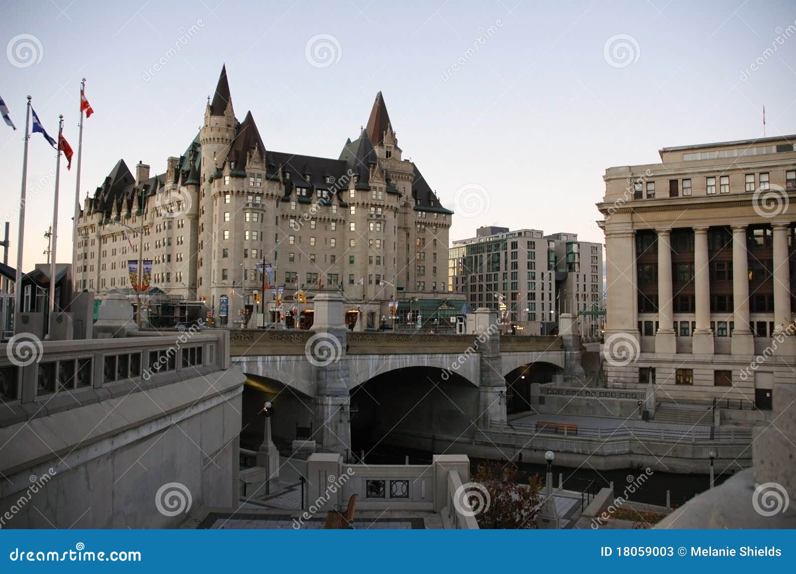 Canal Downtown Ottawa Canada 2 Stock Image - Image of brick ...