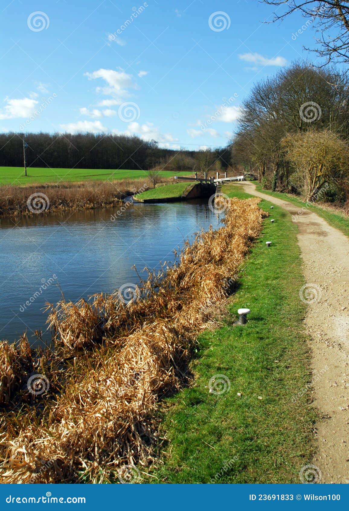 Canal Embankment stock image. Image of river, path, bank - 23691833