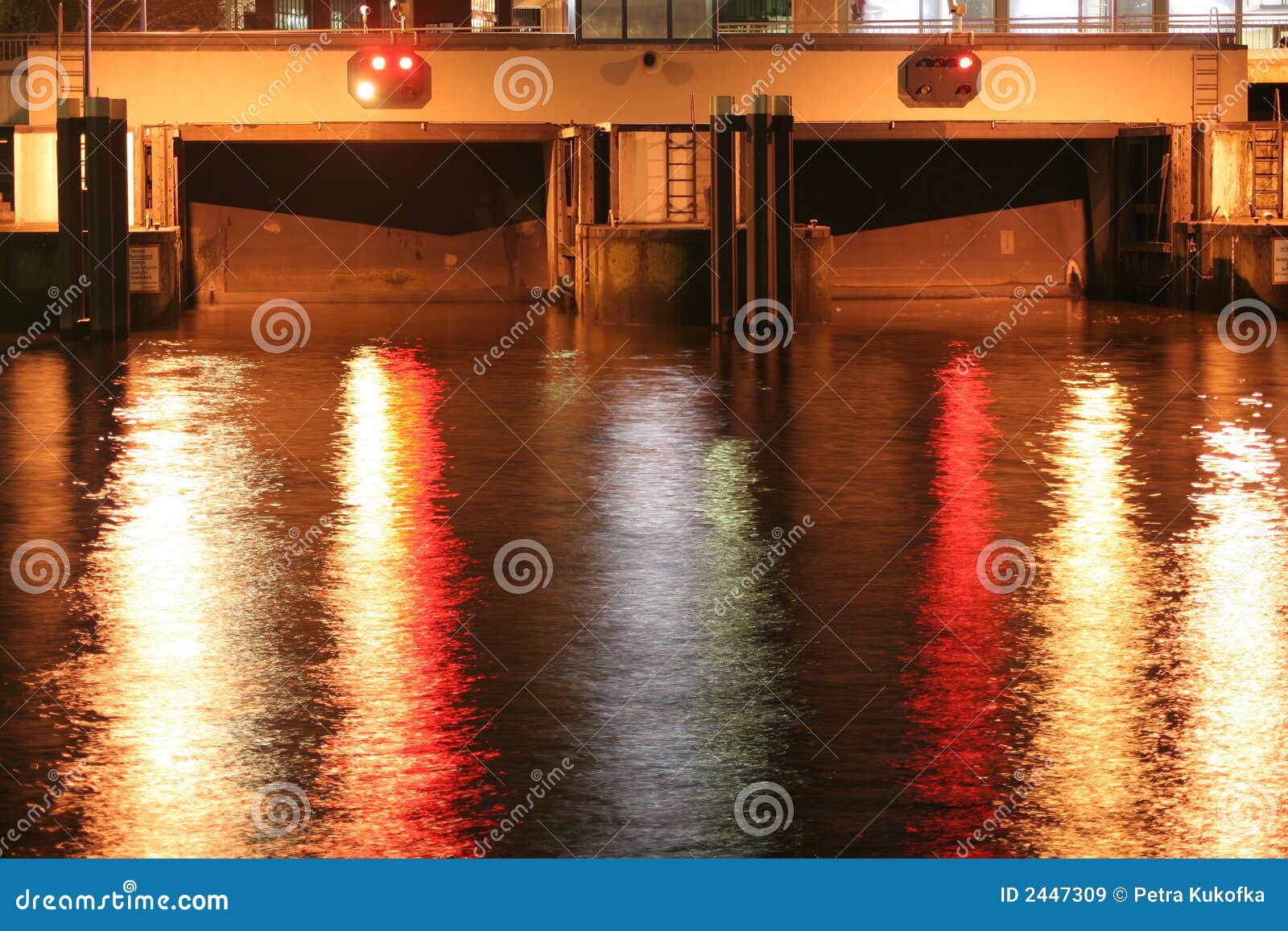 Canal Gates stock image. Image of night, door, shut, stop - 2447309