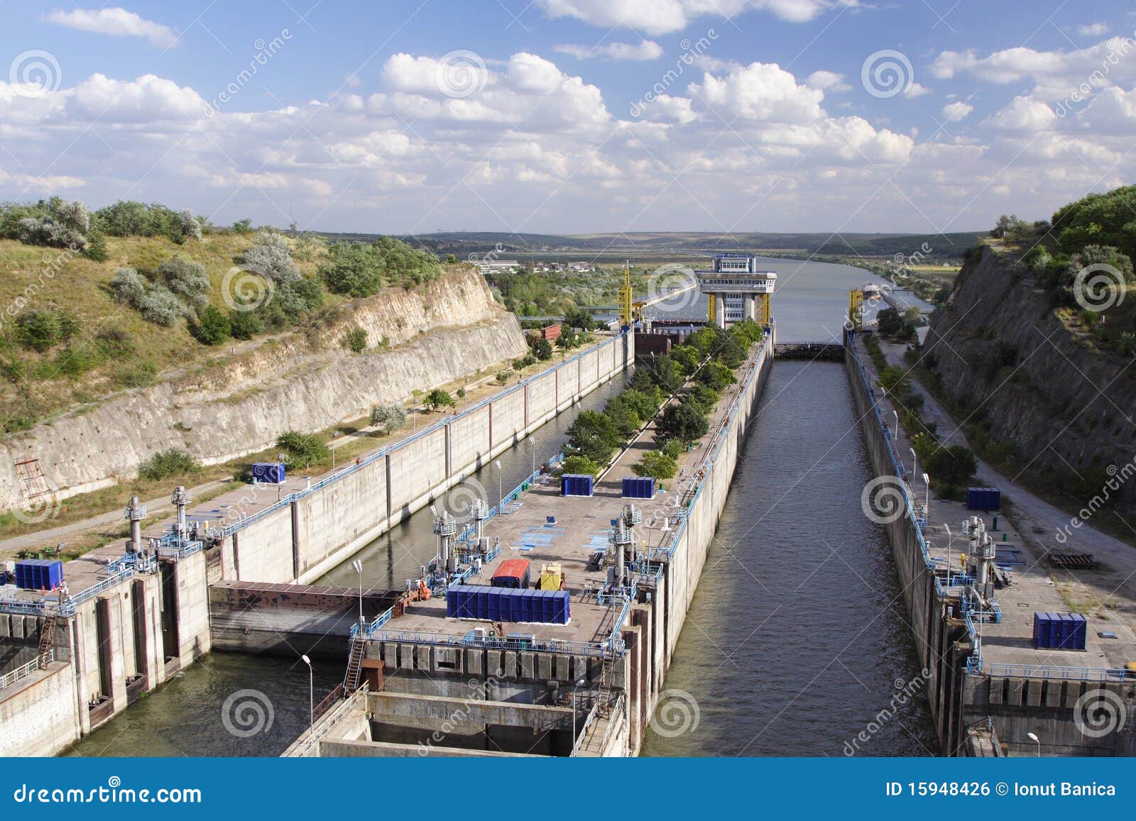 Canal lock stock photo. Image of watercourse, waterway - 15948426