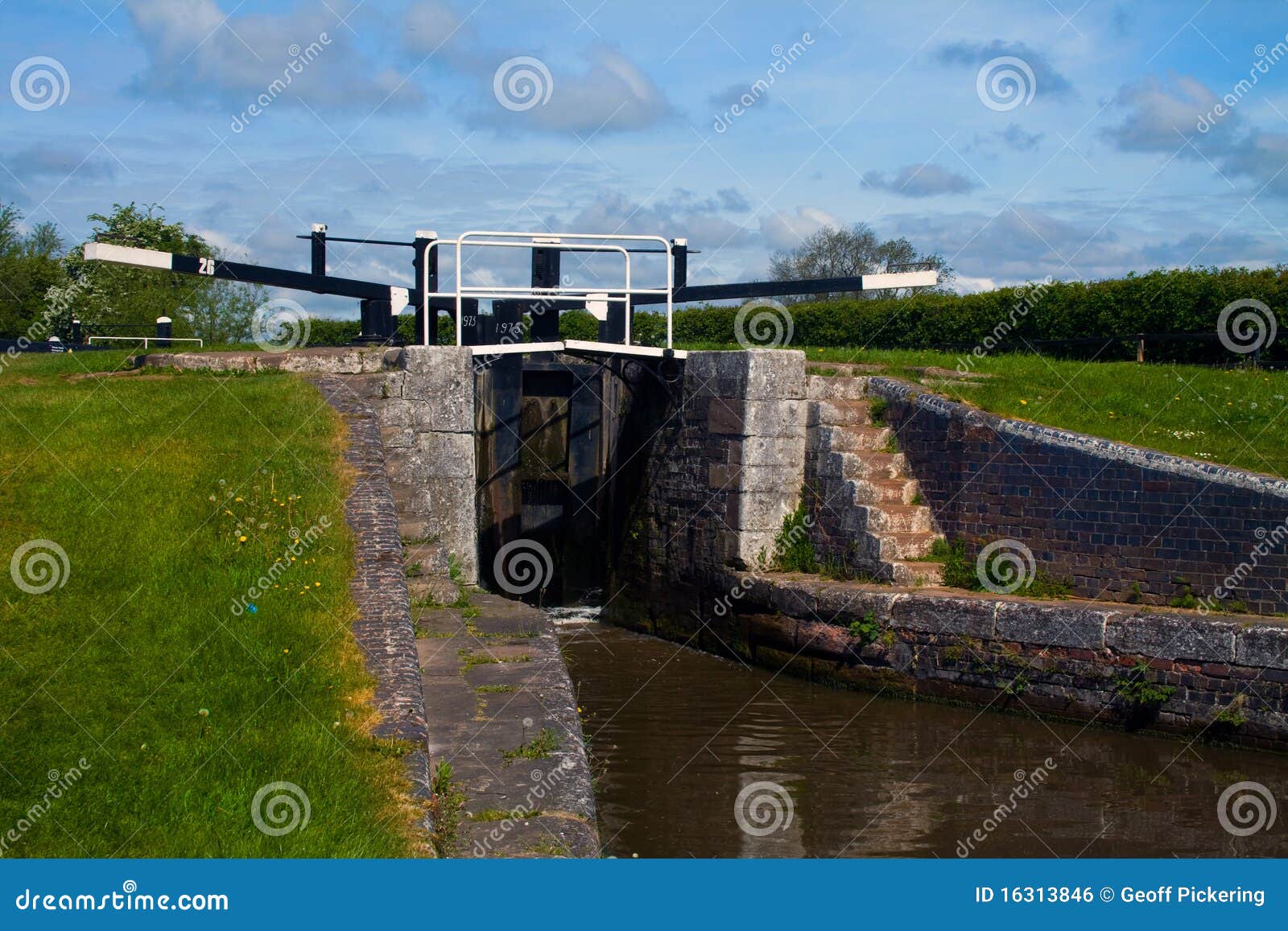Canal Lock stock photo. Image of river, lock, construction - 16313846
