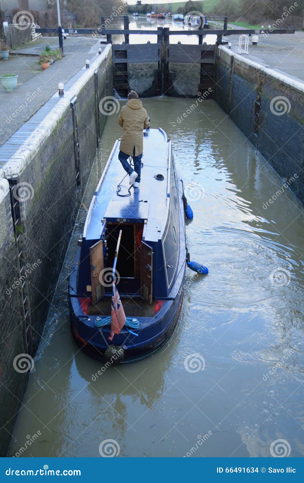 Canal Lock In Rural British Village Editorial Photo | CartoonDealer.com ...