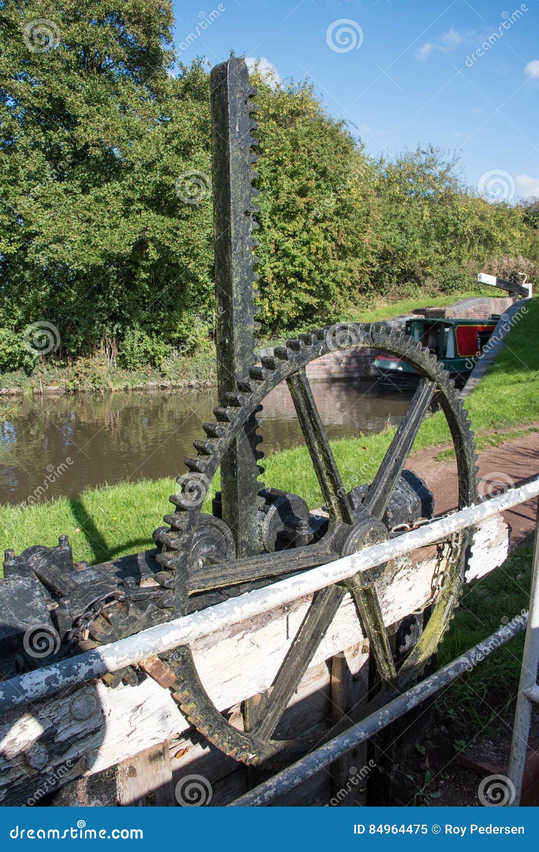 Canal Sluice Wheel stock image. Image of sluice, canals - 84964475