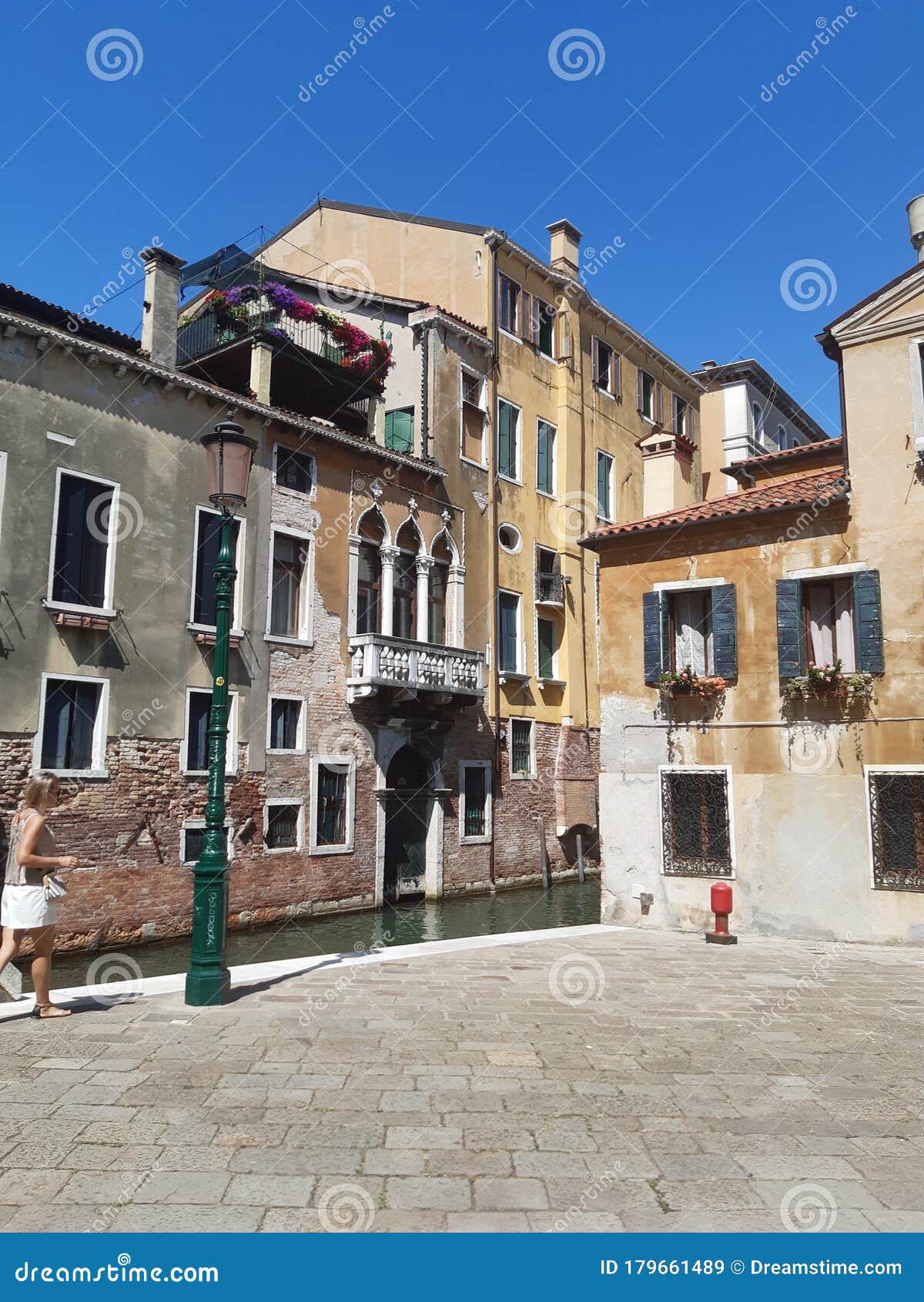 An Old House in Venice. a Street in Venice and a Canal. Buildings in ... An Old House in Venice. a Street in Venice and a Canal. Buildings in ...