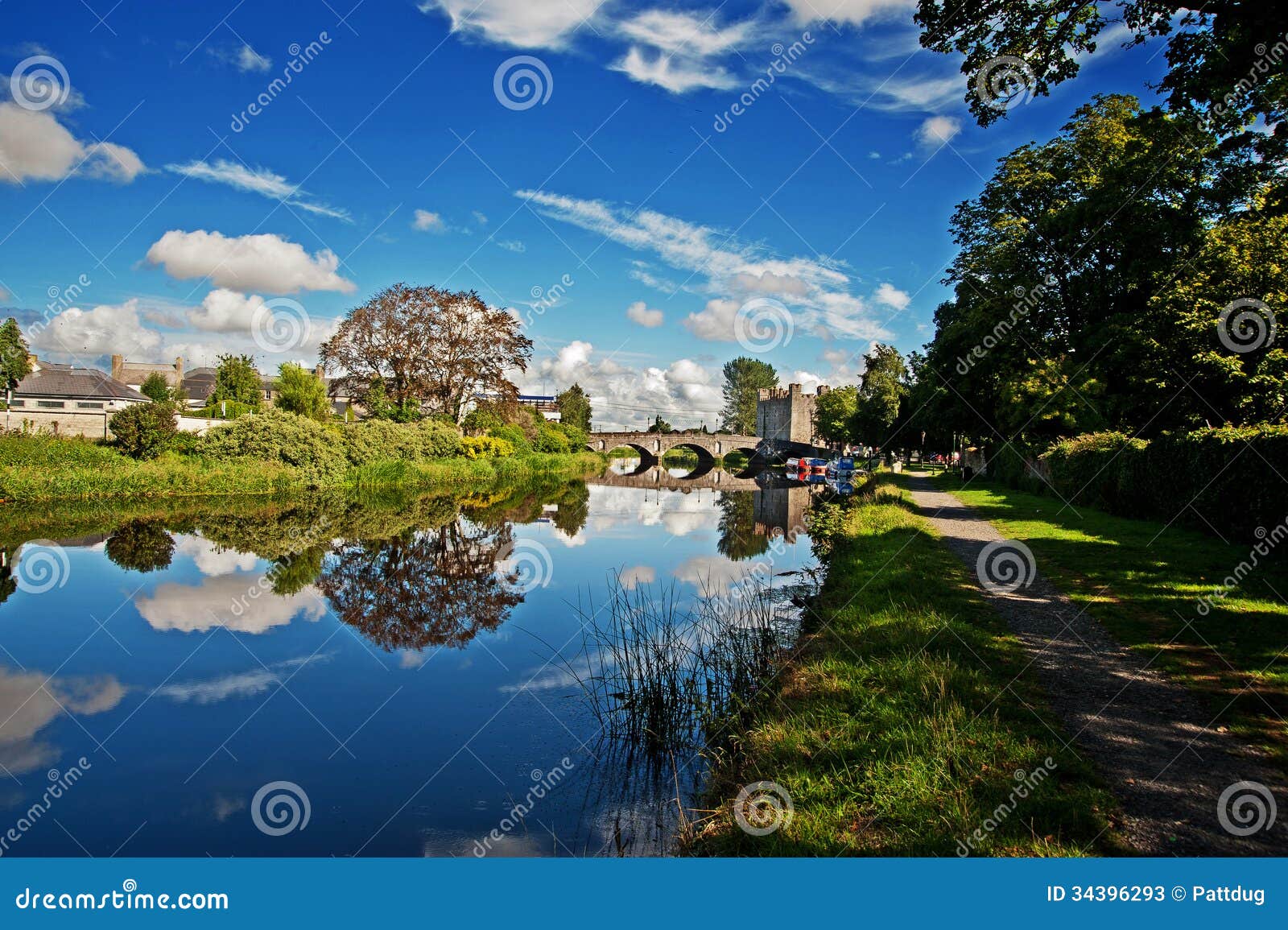 The Canal Walk stock image. Image of stonebridge, barrow - 34396293