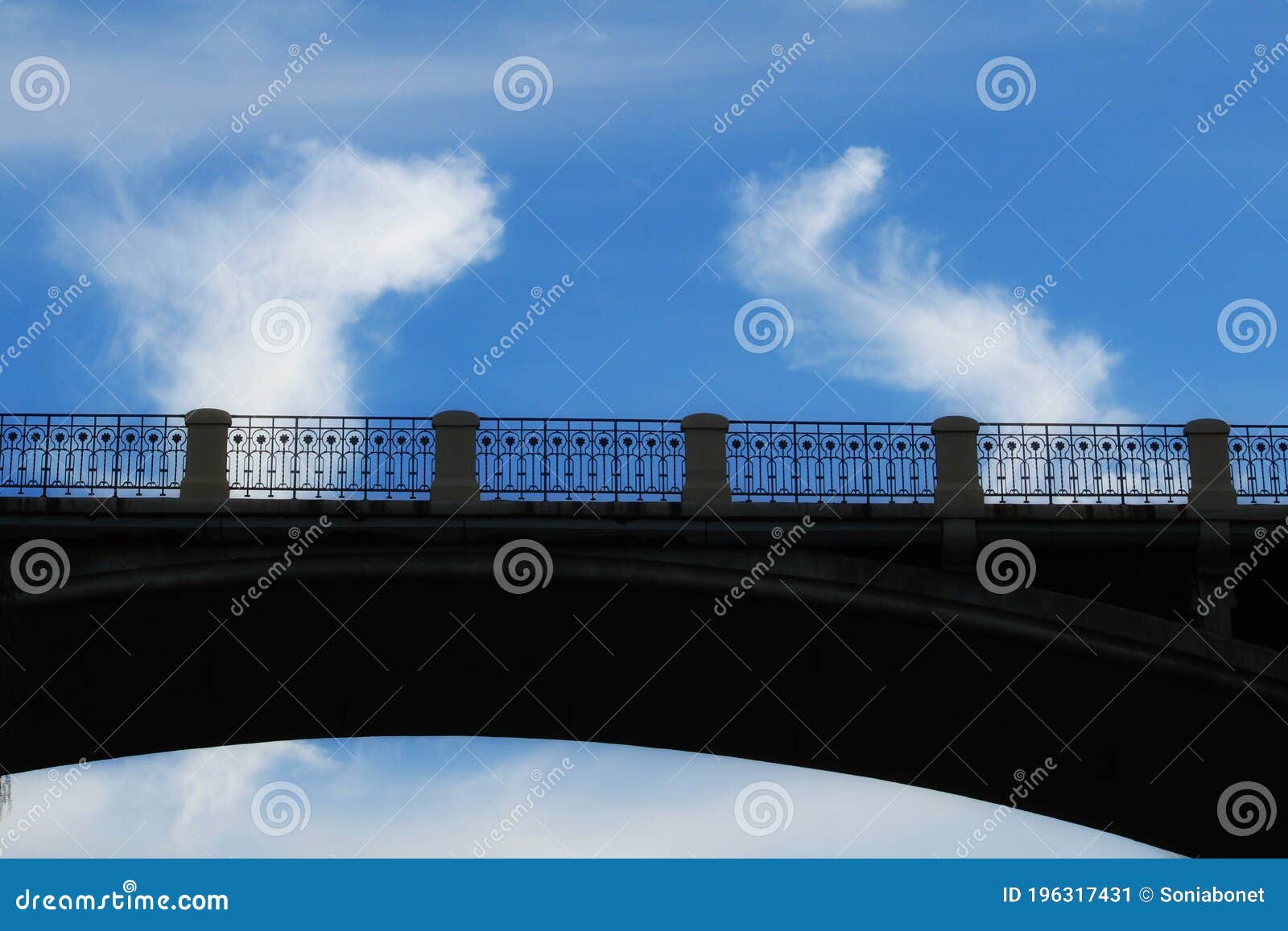 Canalejas Bridge Structure Over the Vinalopo River in Elche Stock Image ...