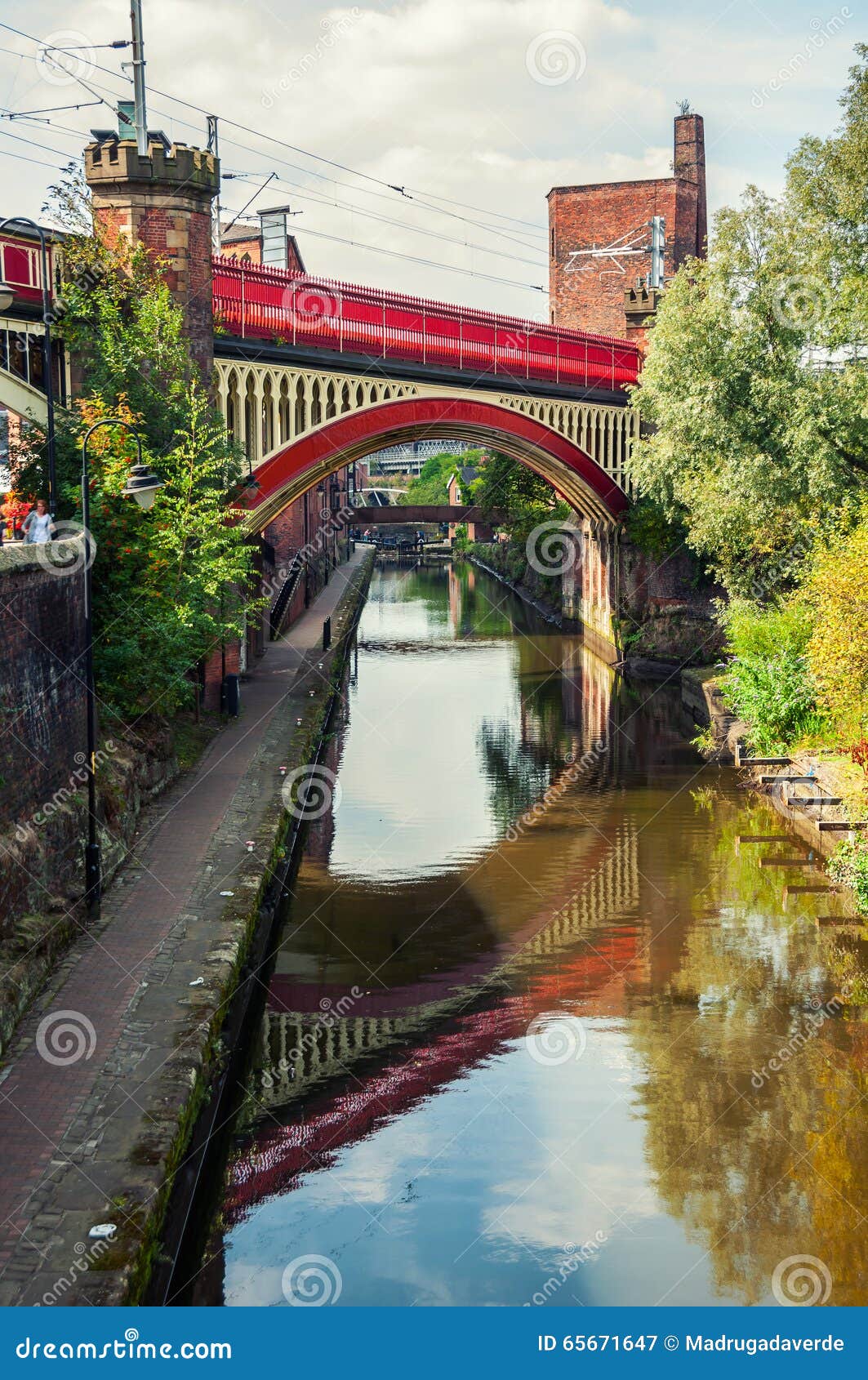 Canals of Manchester, UK stock image. Image of reflection - 65671647