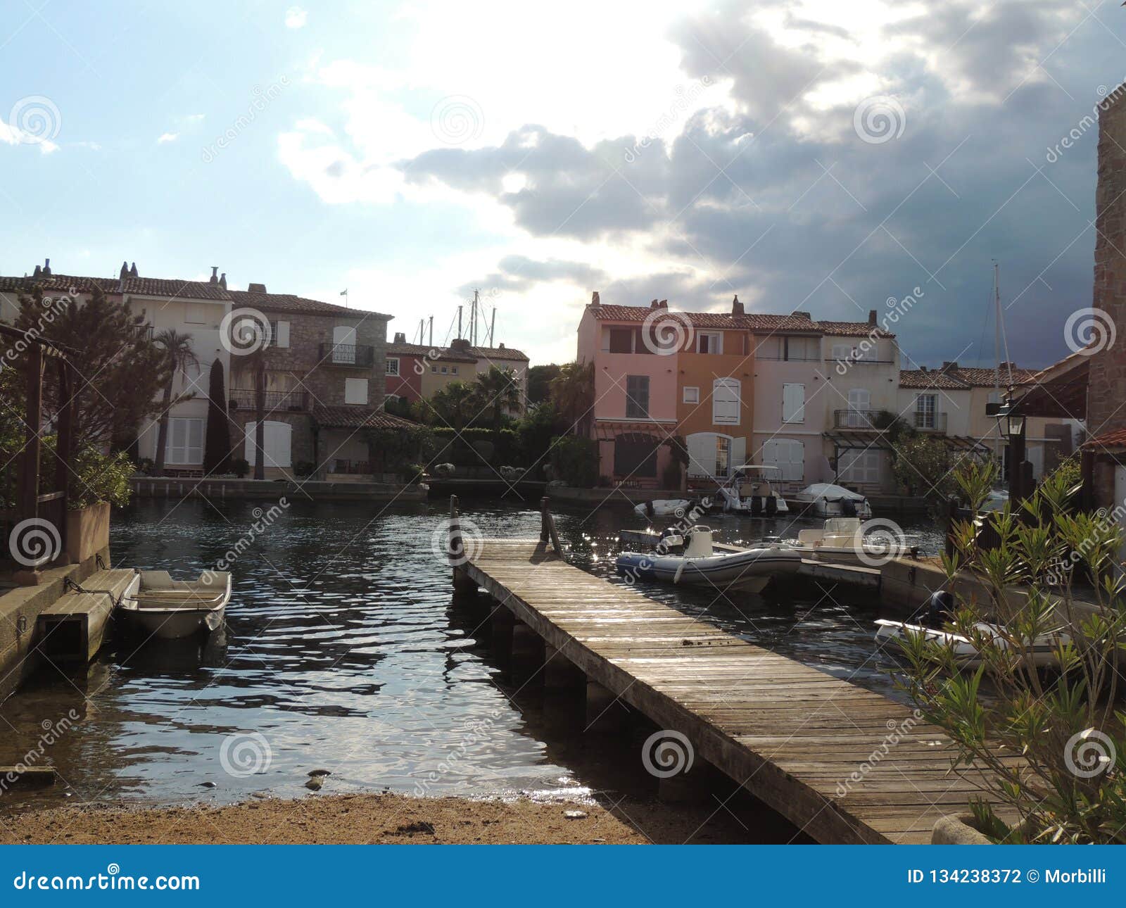 Canals in Port Grimaud Near St. Tropez, France Stock Photo - Image of ... Canals in Port Grimaud Near St. Tropez, France Stock Photo - Image of ...