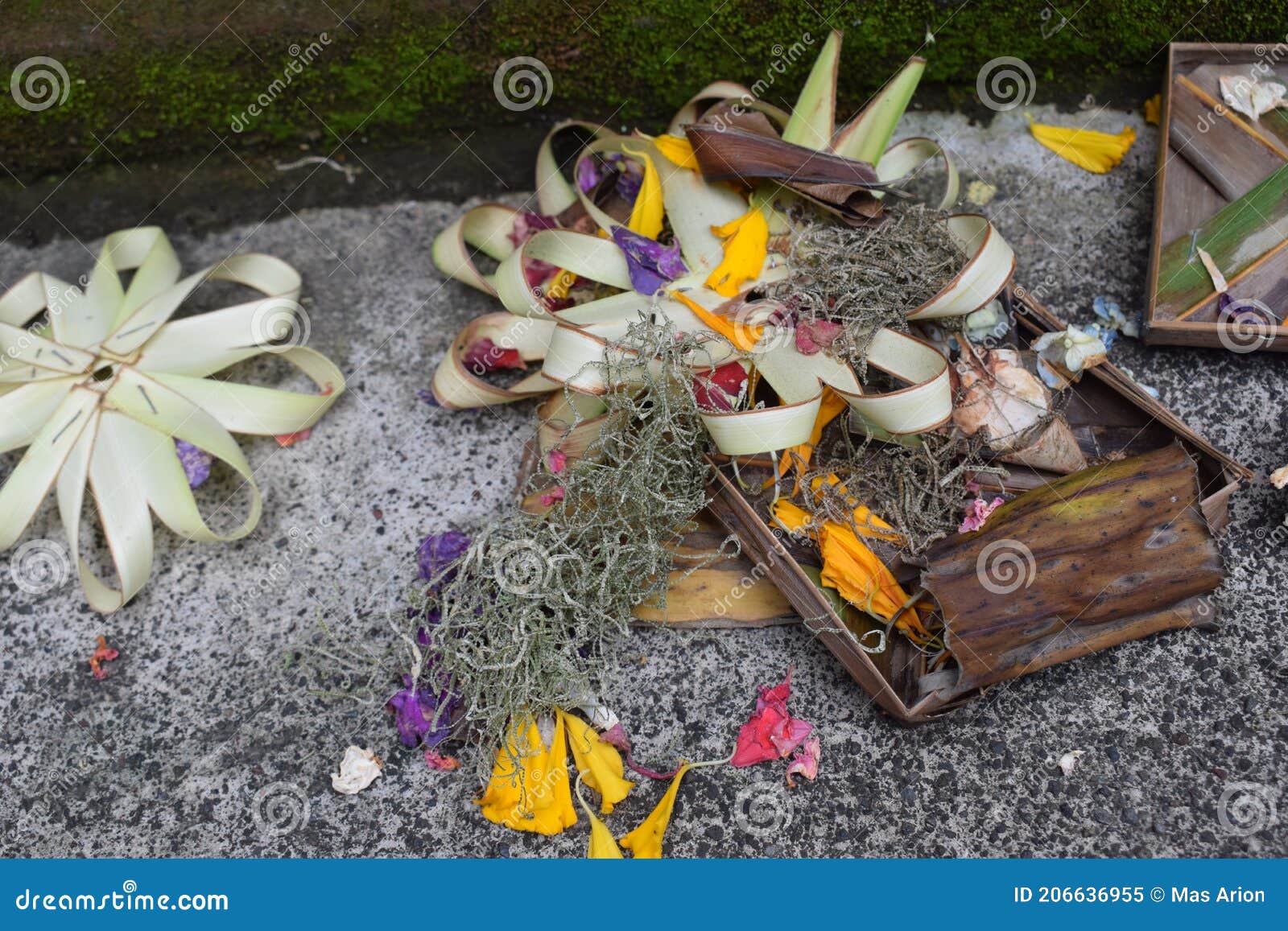 Canang Bali stock image. Image of balinese, traditional - 206636955