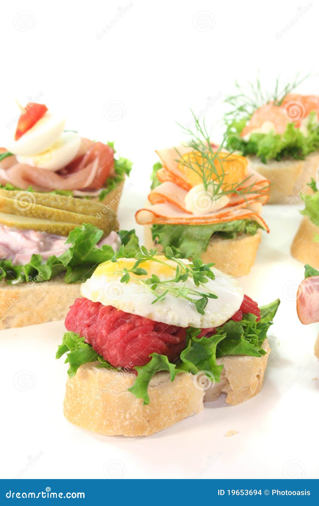 Canape stock photo. Image of buffet, oeuvres, food, chicken - 19653694