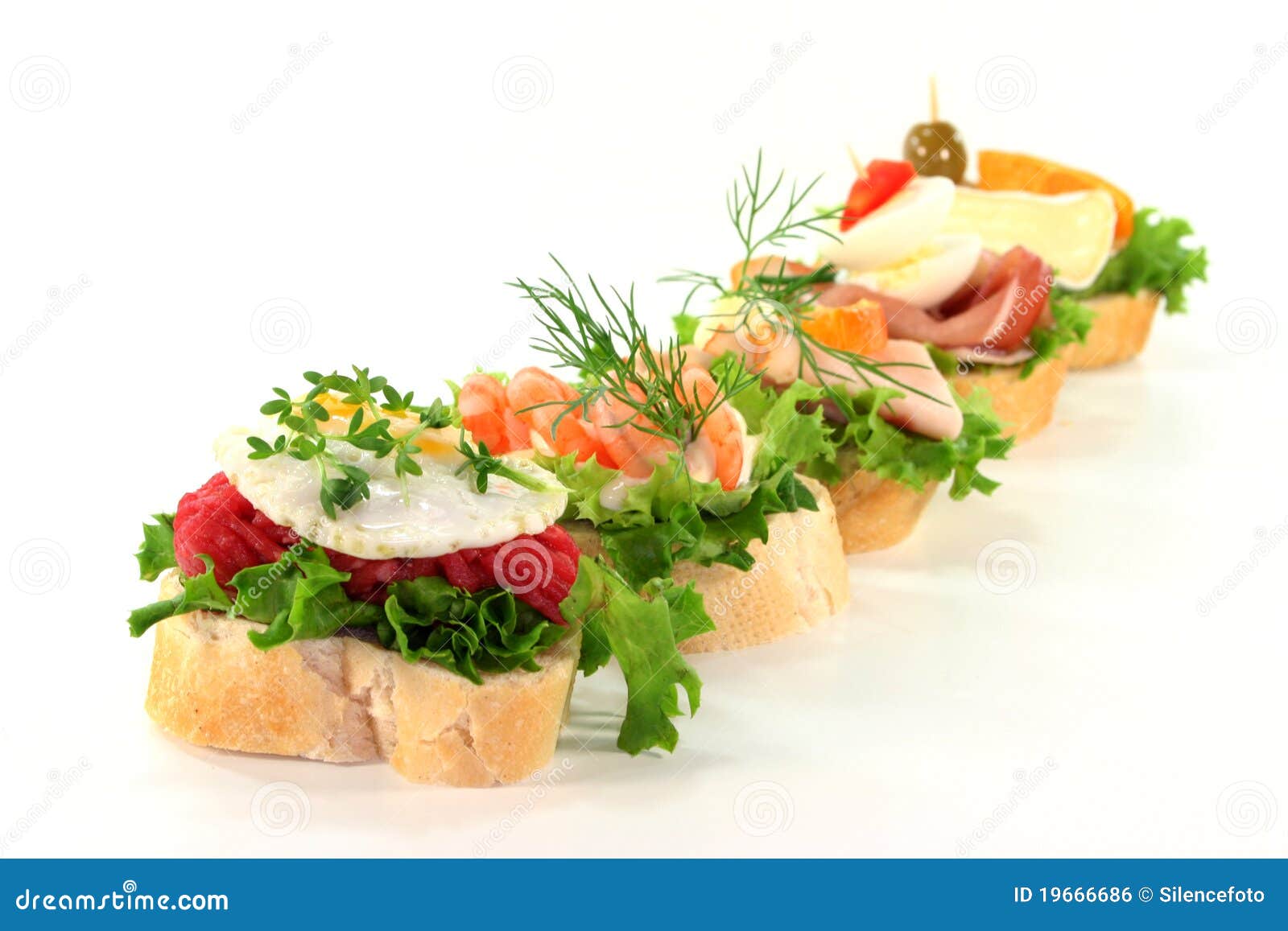 Canape foto de archivo. Imagen de adorno, entrada, bocados - 19666686
