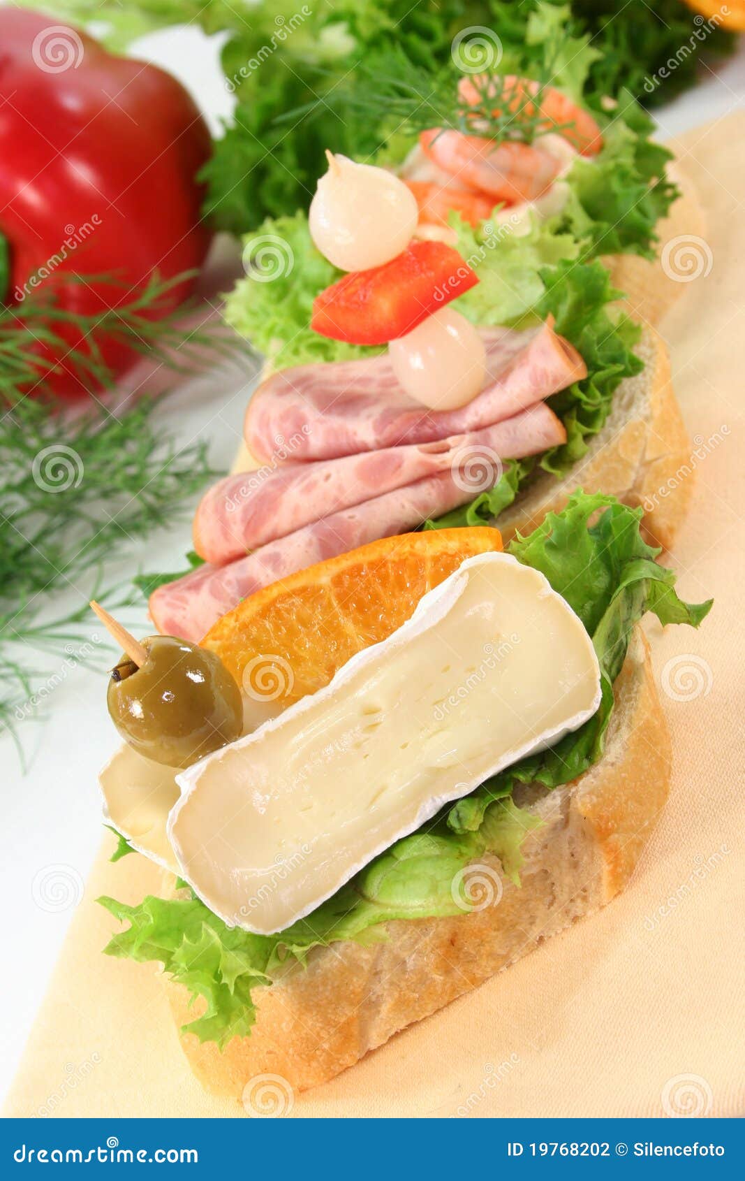 Canape stock photo. Image of decorating, snack, entree - 19768202