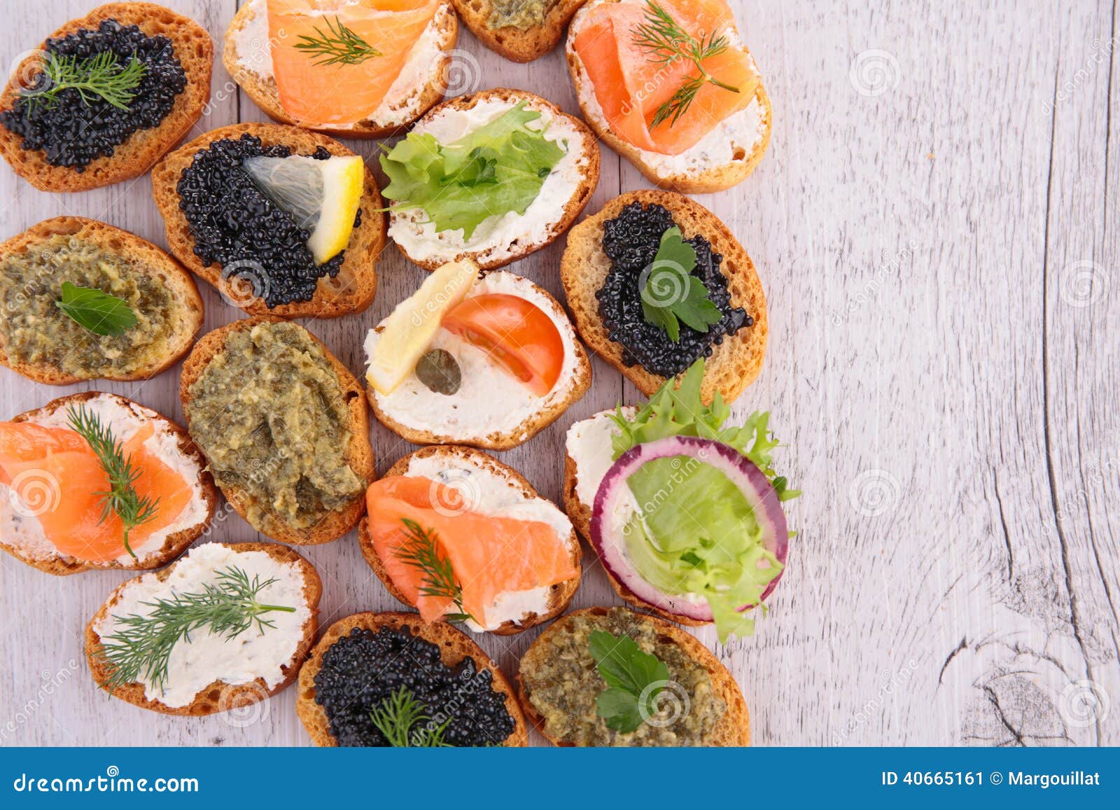 Canape, Assortment of Toast Stock Image - Image of celebration, canape ...