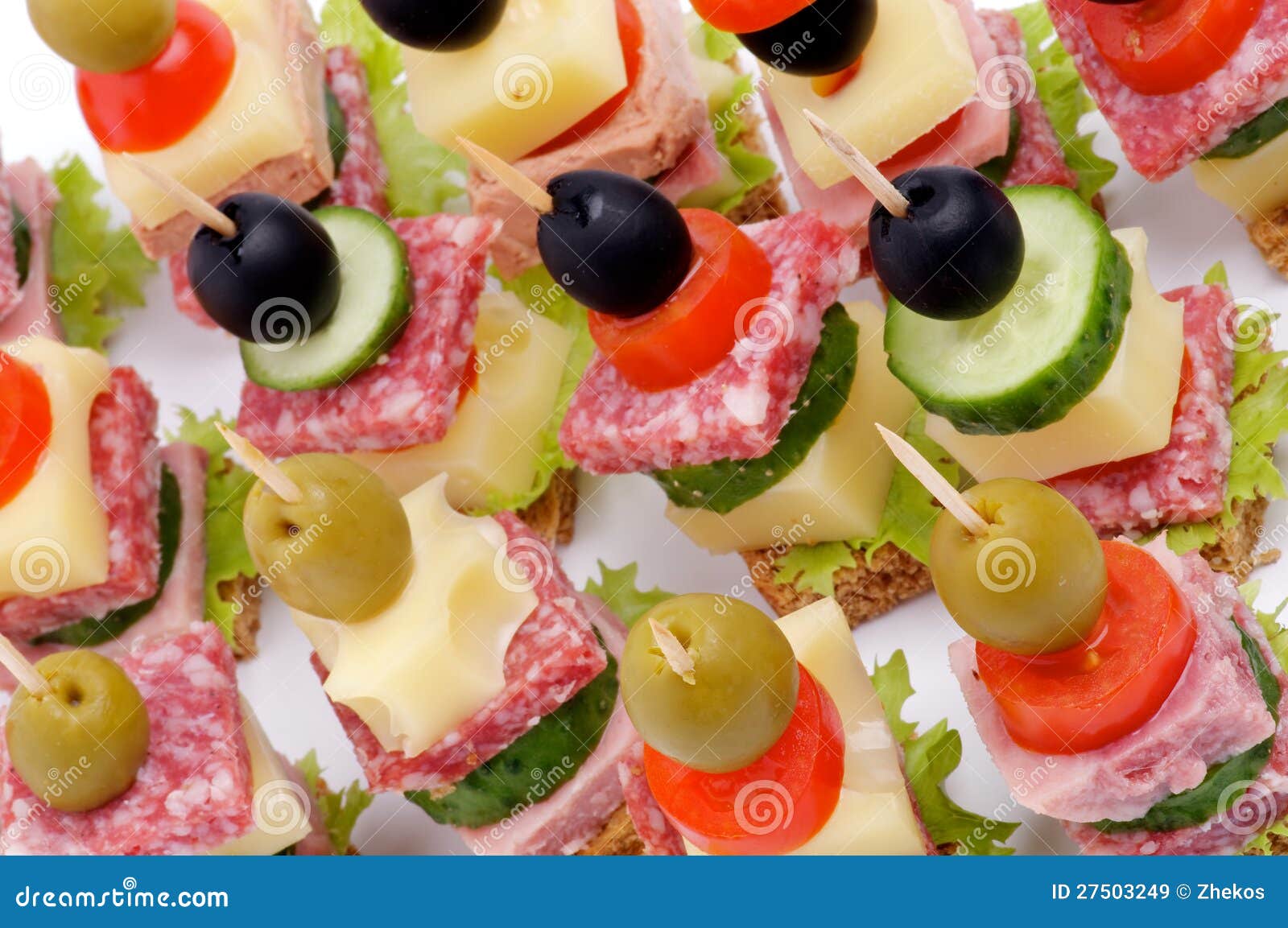 Canape Background stock image. Image of buffet, appetizer - 27503249