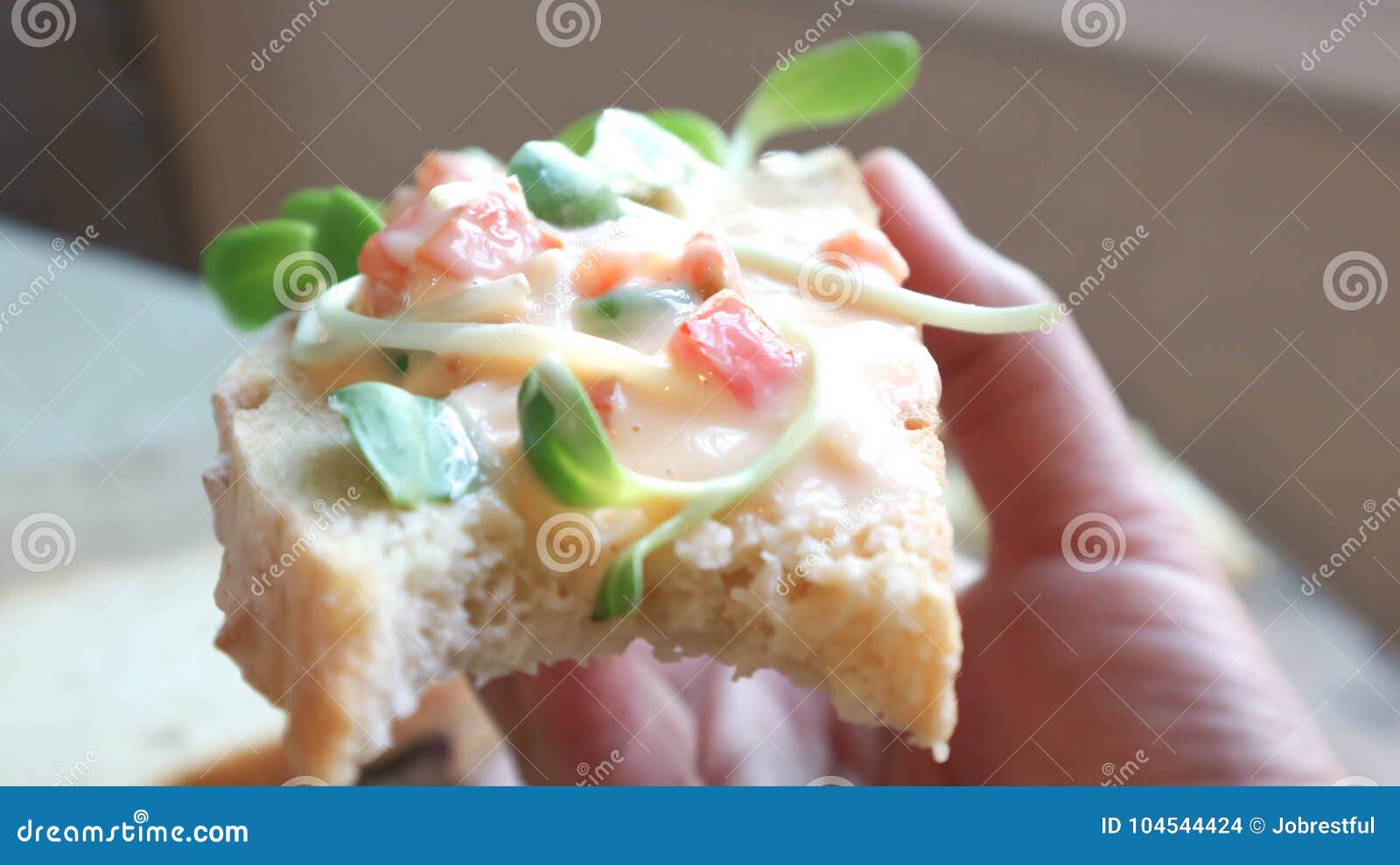 Canape or Bread with Vegetable Stock Photo - Image of tomato ...