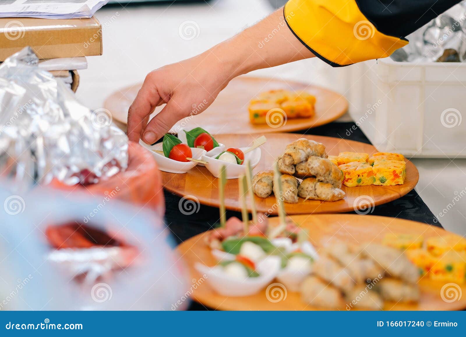 Canape Close Up. Preparing and Serving Canapes Stock Photo - Image of ...