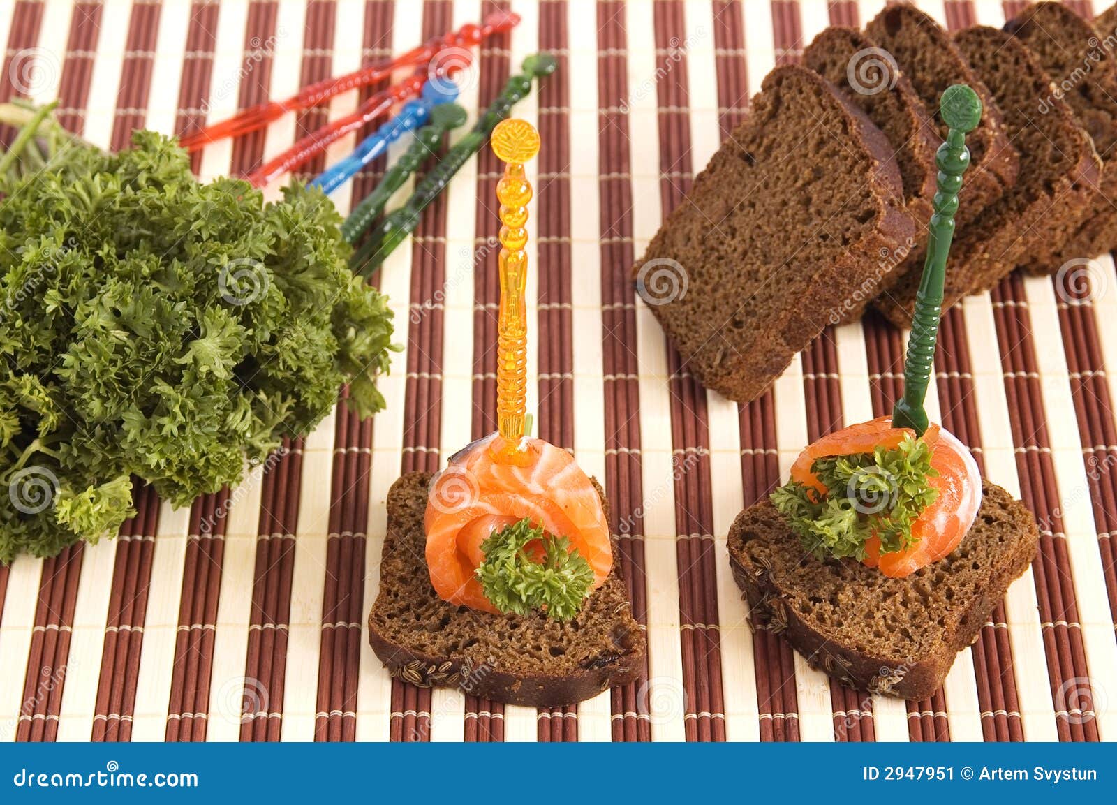 Canape example stock image. Image of tasty, spicy, olive - 2947951