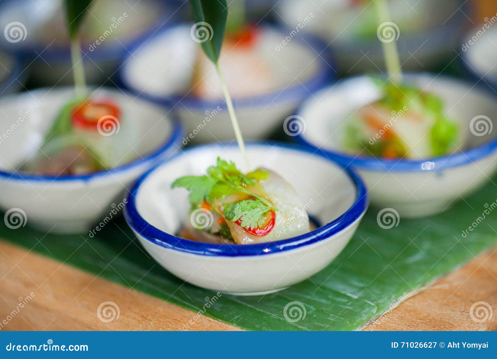 Canape with Fresh Spring Rolls Stock Image - Image of meal, delicious ...
