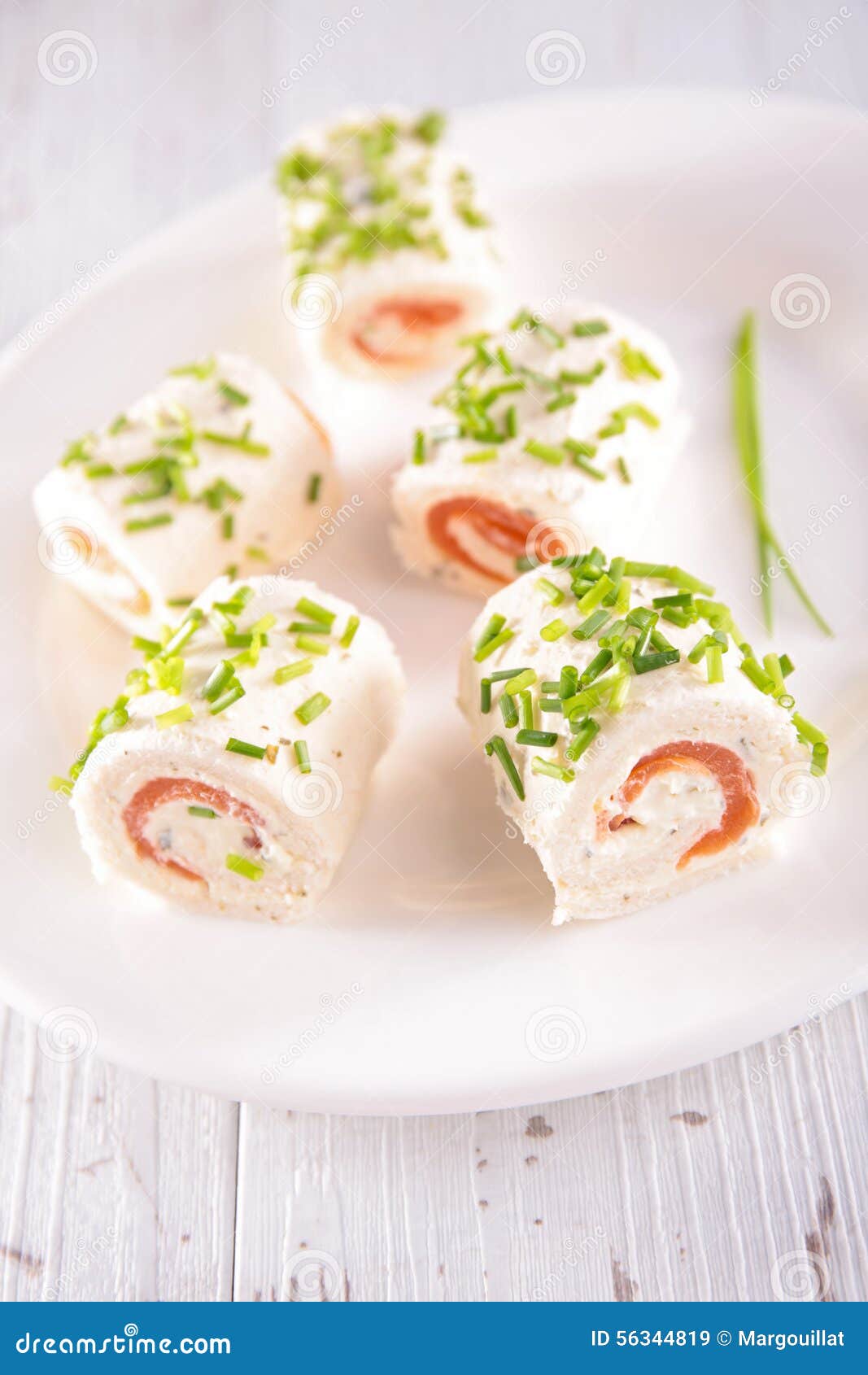 Canape stock image. Image of roll, cream, appetizer, canape - 56344819