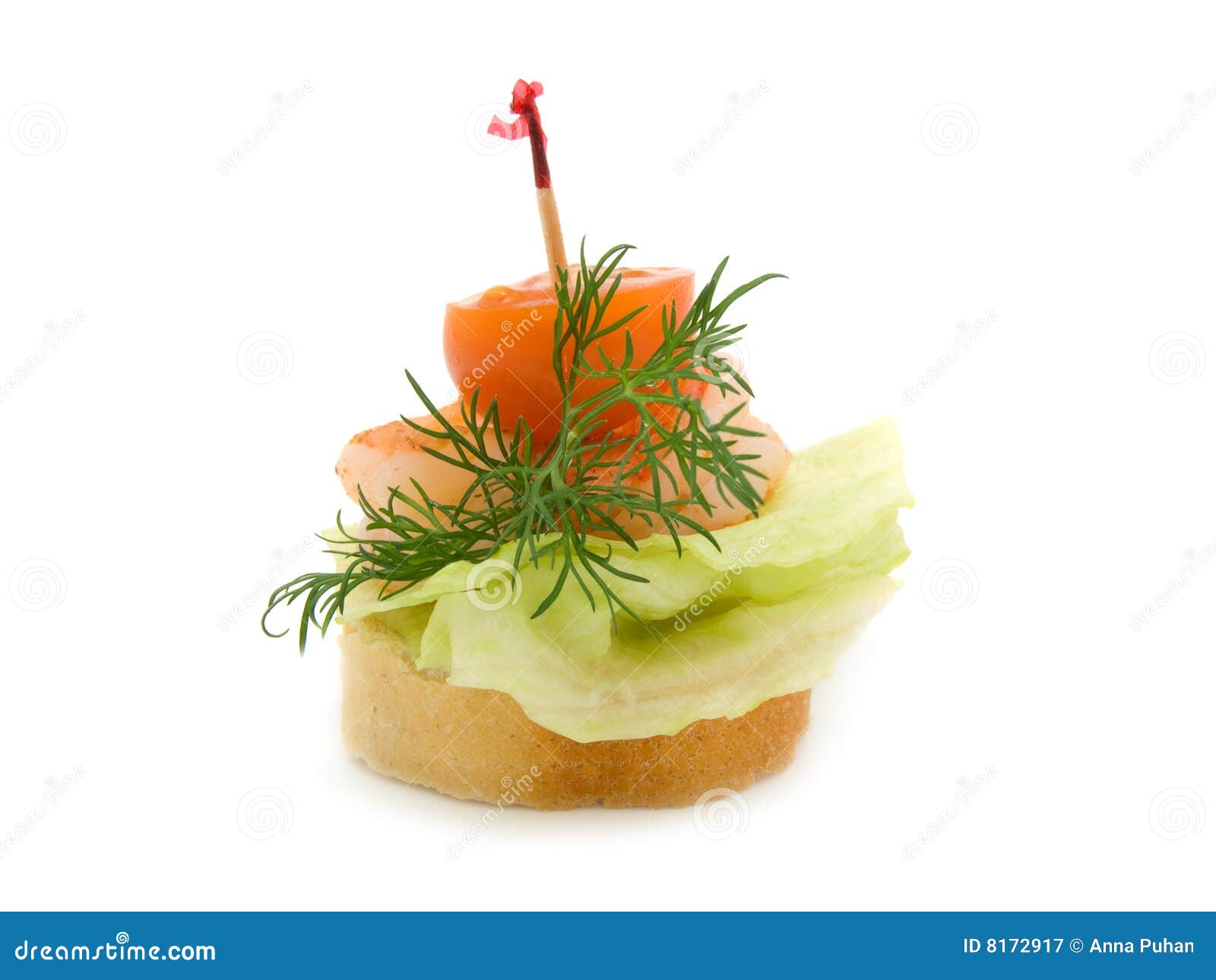 Canape made from shrimp stock image. Image of toothpick - 8172917