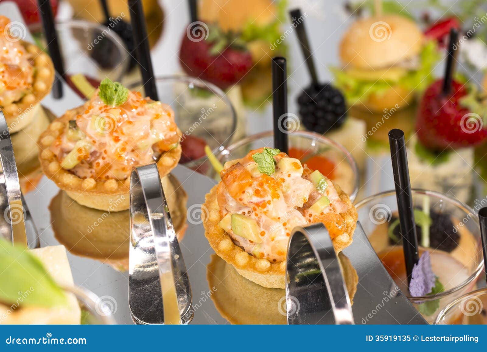 Canape stock image. Image of fresh, buffet, dish, parsley - 35919135