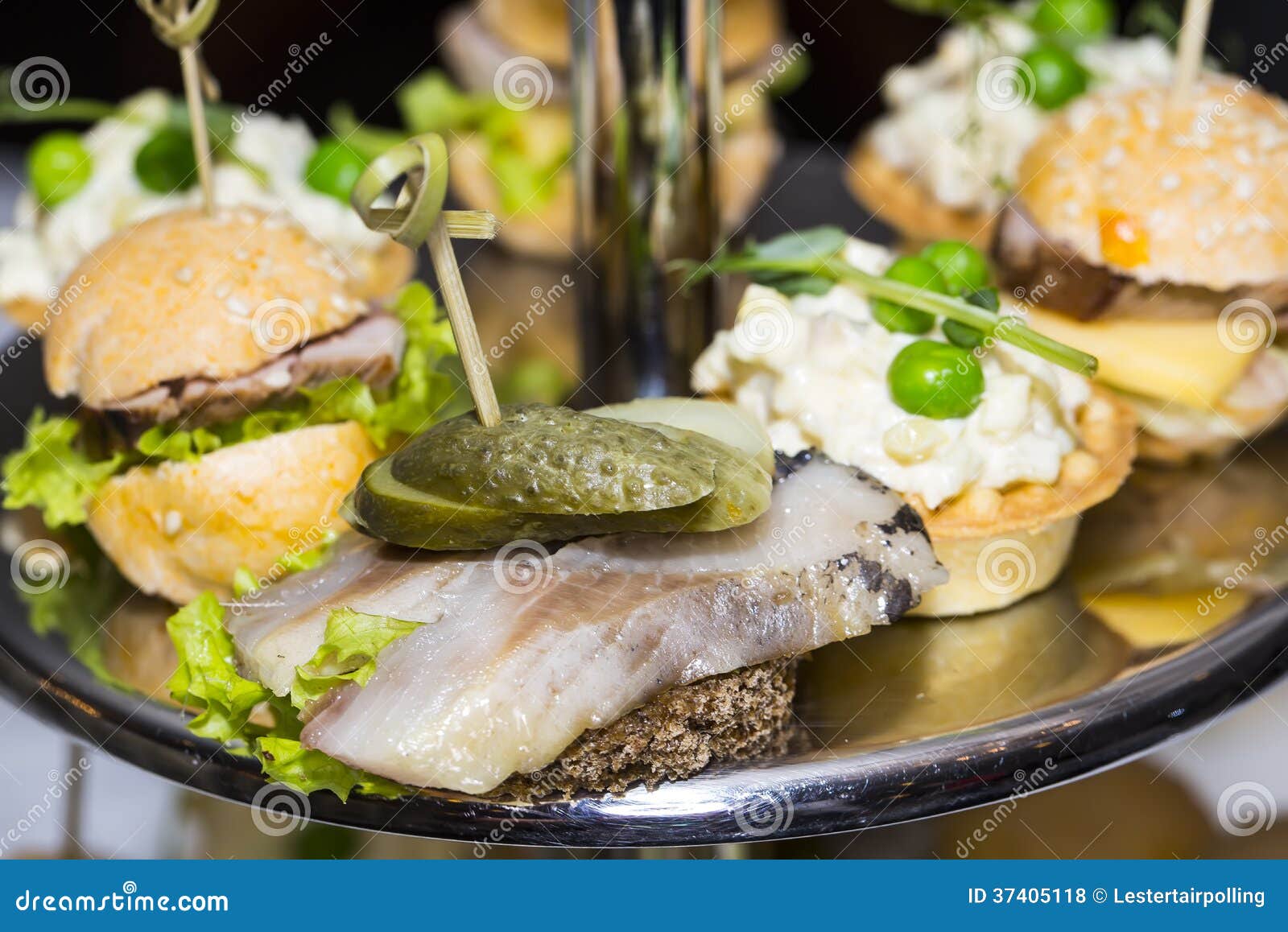 Canape stock photo. Image of green, reception, catering - 37405118