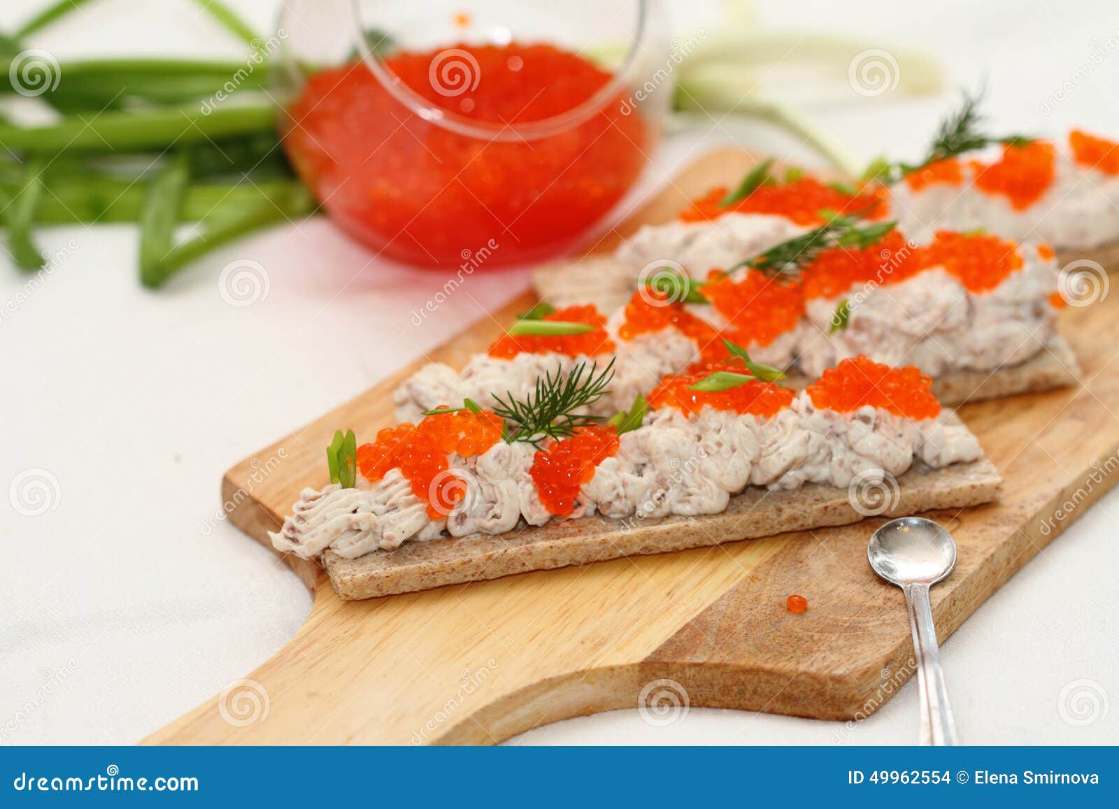 Canape from Paste with Caviar Stock Photo - Image of caviar, small ...