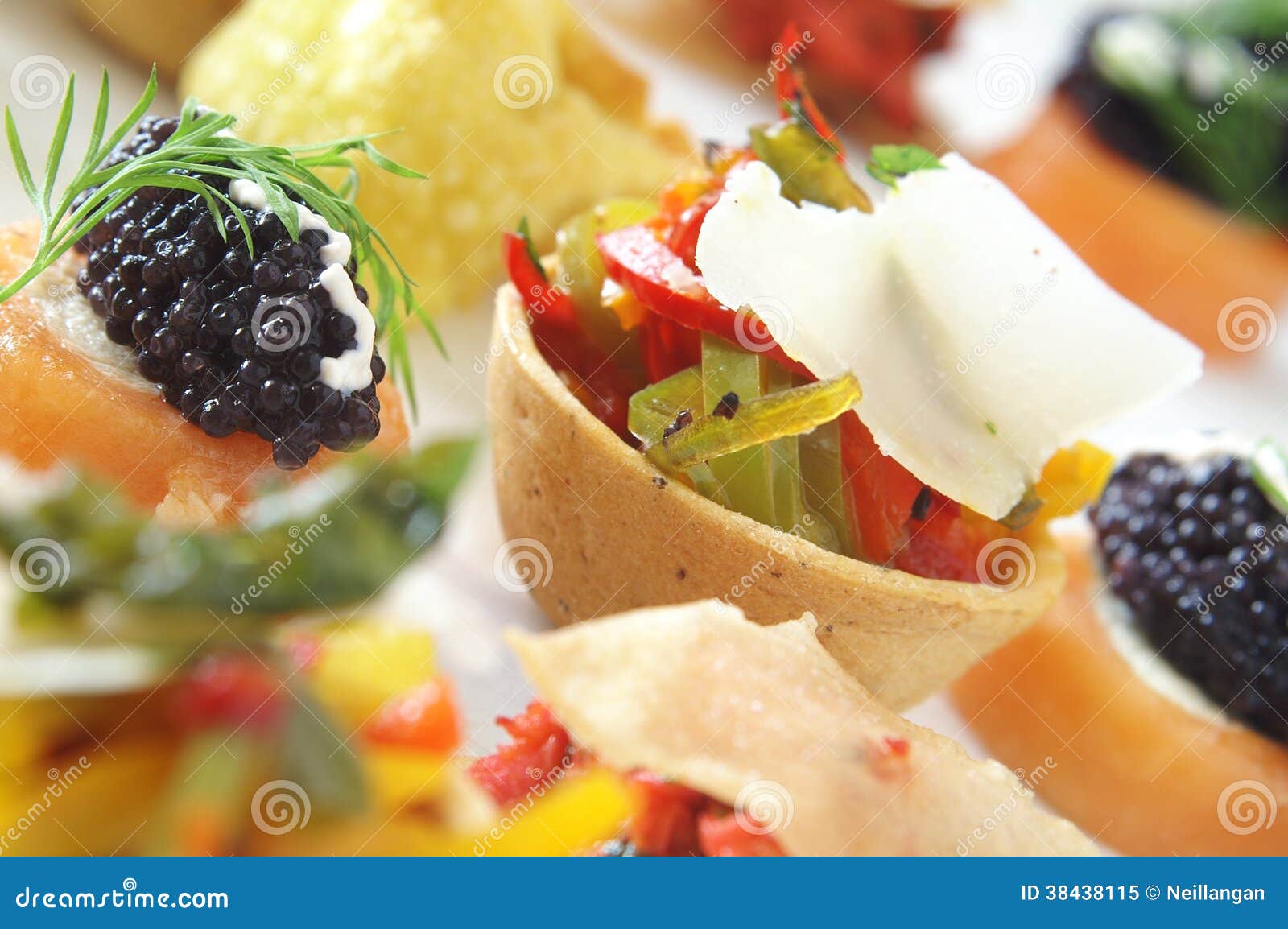 Canape selection stock image. Image of celebration, canapes - 38438115