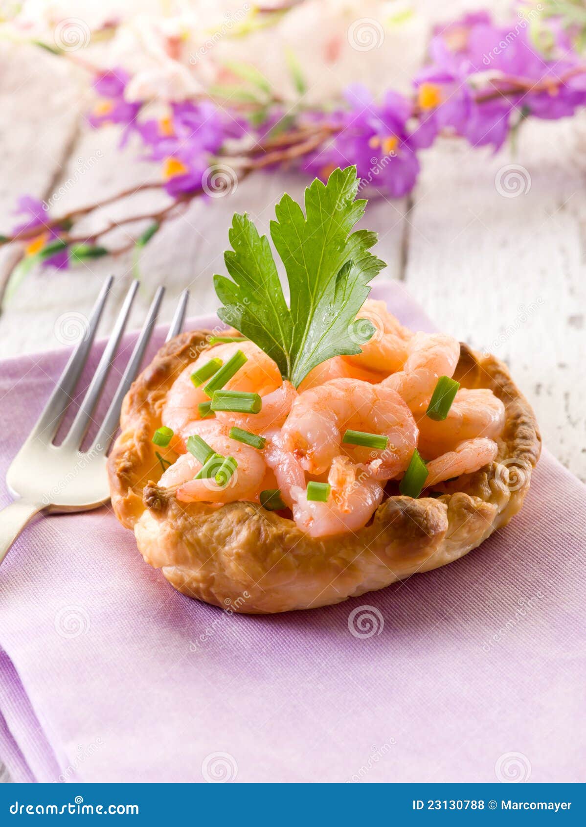 Canape with shrimp stock photo. Image of cocktail, aspic - 23130788