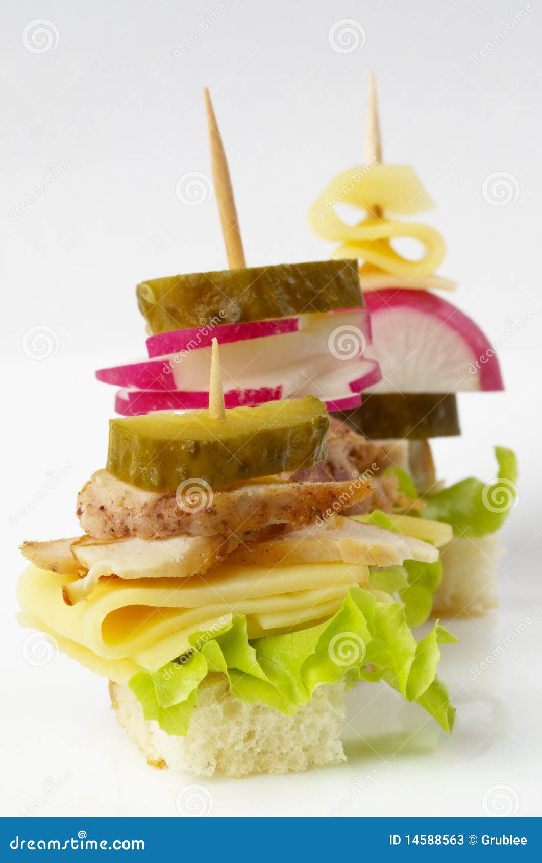Canape snacks stock image. Image of little, details, bread - 14588563