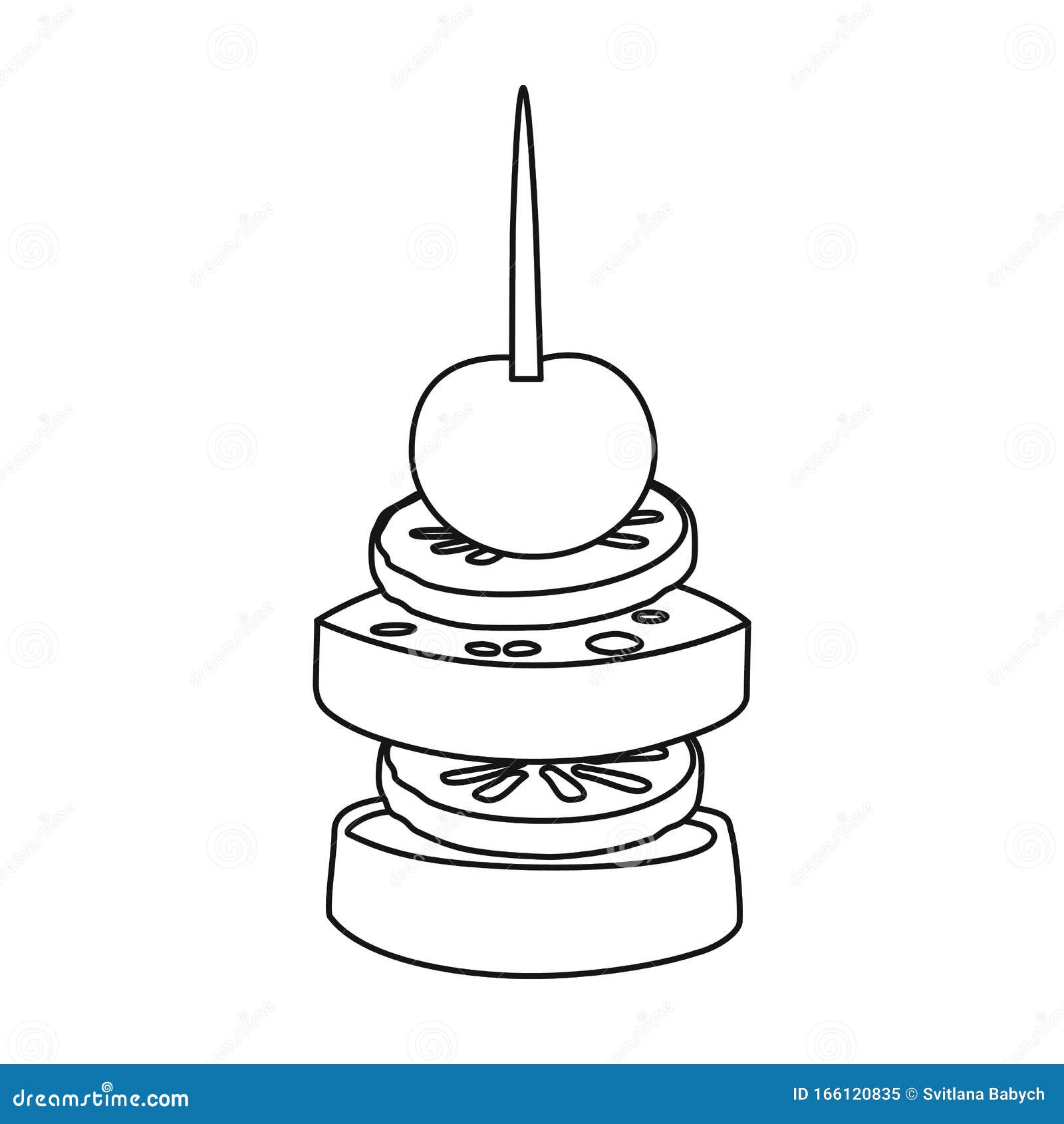 Canape Vector Icon.Cartoon Vector Icon Isolated On White Background ...