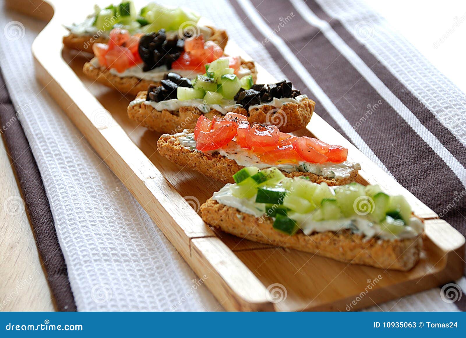 Canapes stock image. Image of breakfast, grainy, butter - 10935063